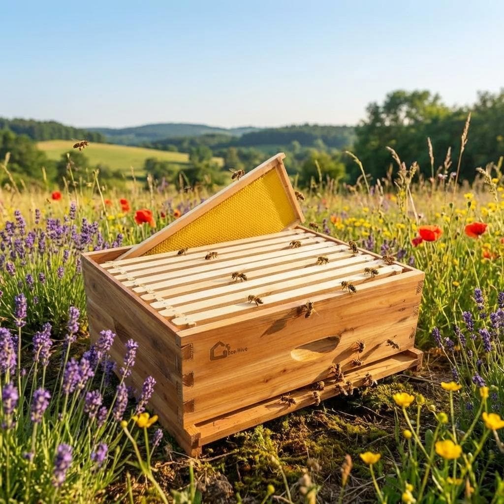 Encore Beets 10 Frame Medium Bee Hive Box Wax Coated Honey Super With ...