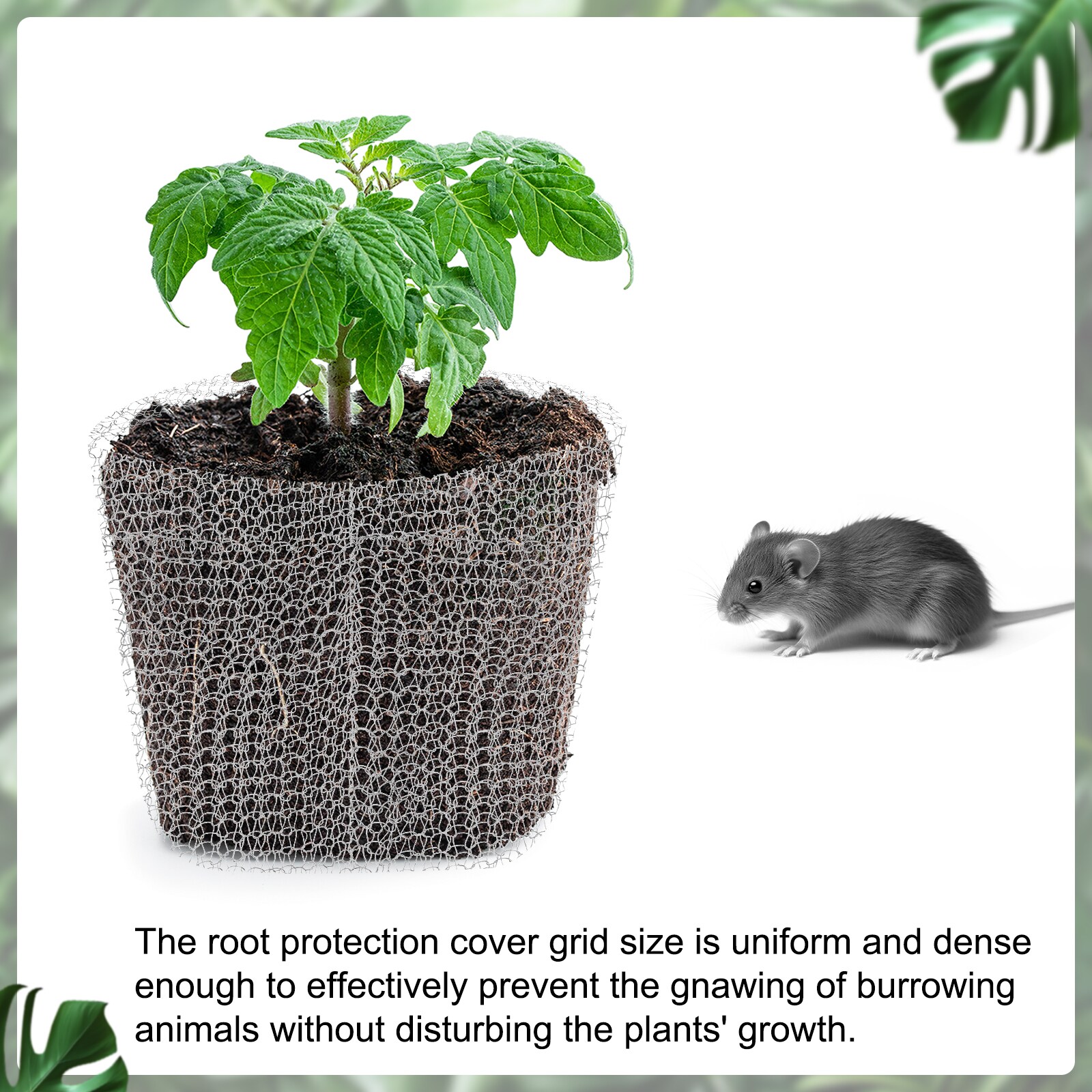 Unique Bargains 5pcs 4-5 Gallon Root Guard Basket 14 Inchx14 Inch ...