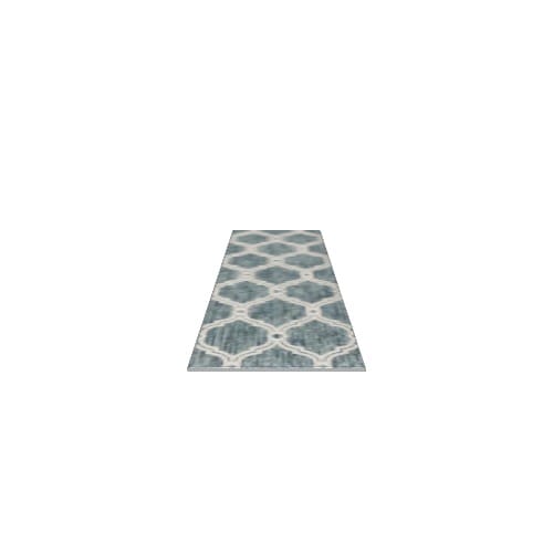 allen + roth Daislen 2 X 8 (ft) Blue Indoor Geometric Farmhouse/Cottage ...