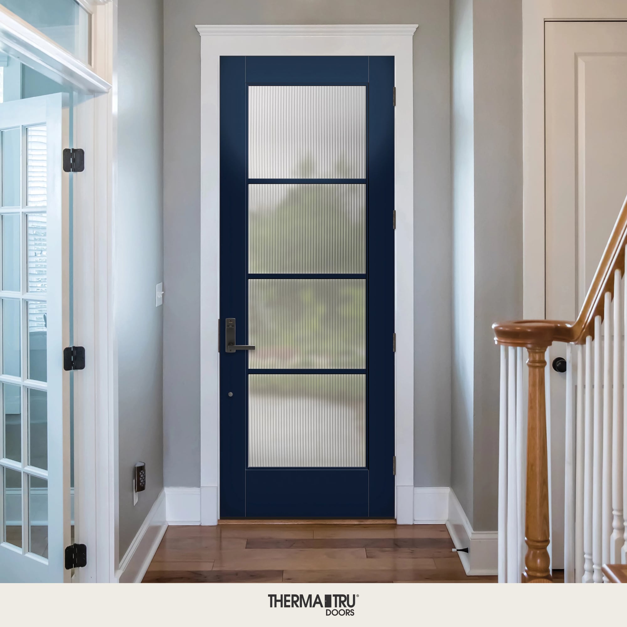 Therma-Tru 36-in x 96-in x 6-9/16-in Fiberglass Full lite Left-hand ...