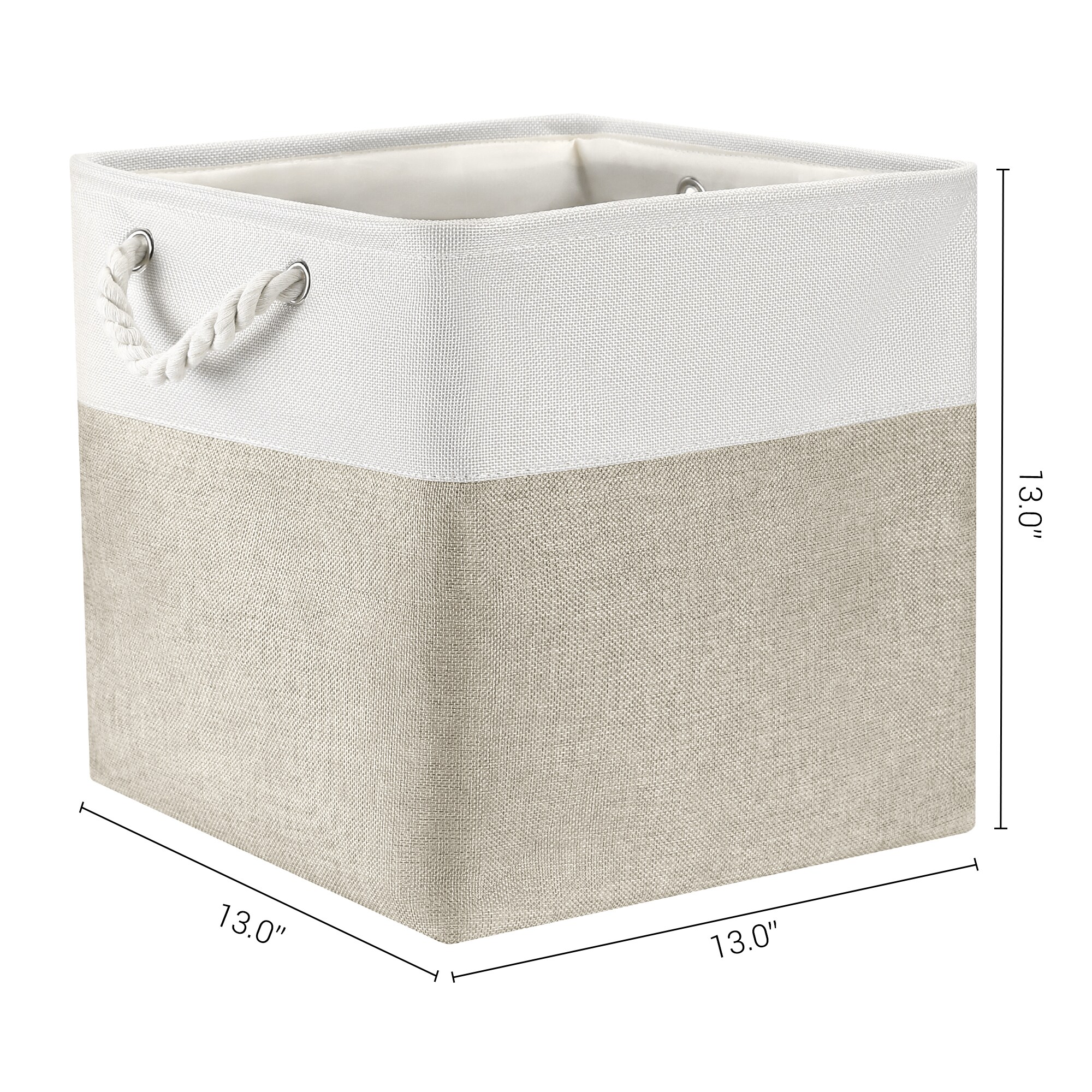 Unique Bargains Square Fabric Collapsible Storage Basket Bin with ...
