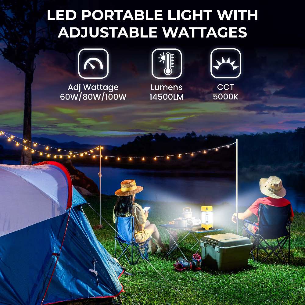 Beyond LED Technology GLOW LED Portable Light Adj Watt 60W/80W/100W ...