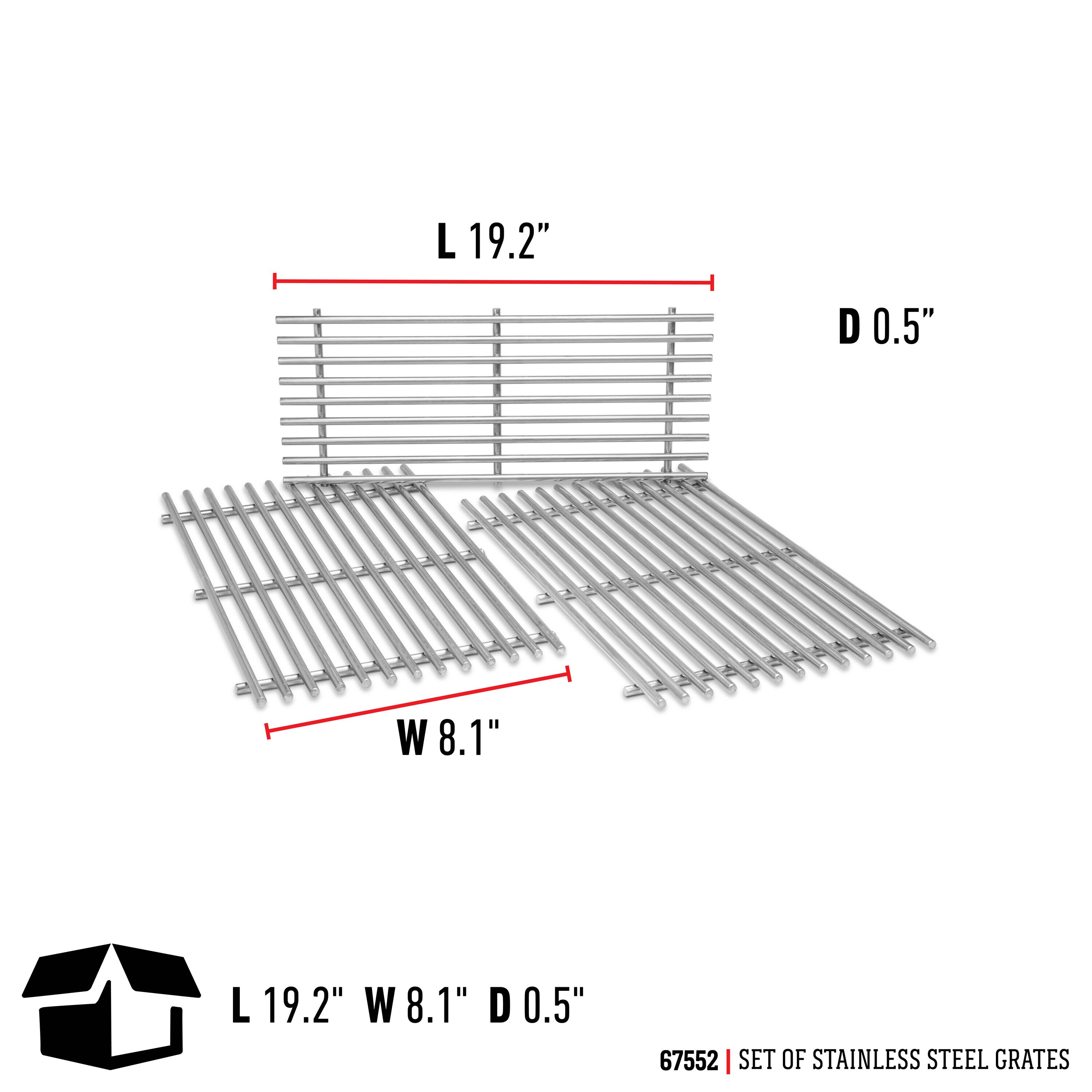 Weber Set of stainless steel grates, Summit 640/650/660/670 at Lowes.com