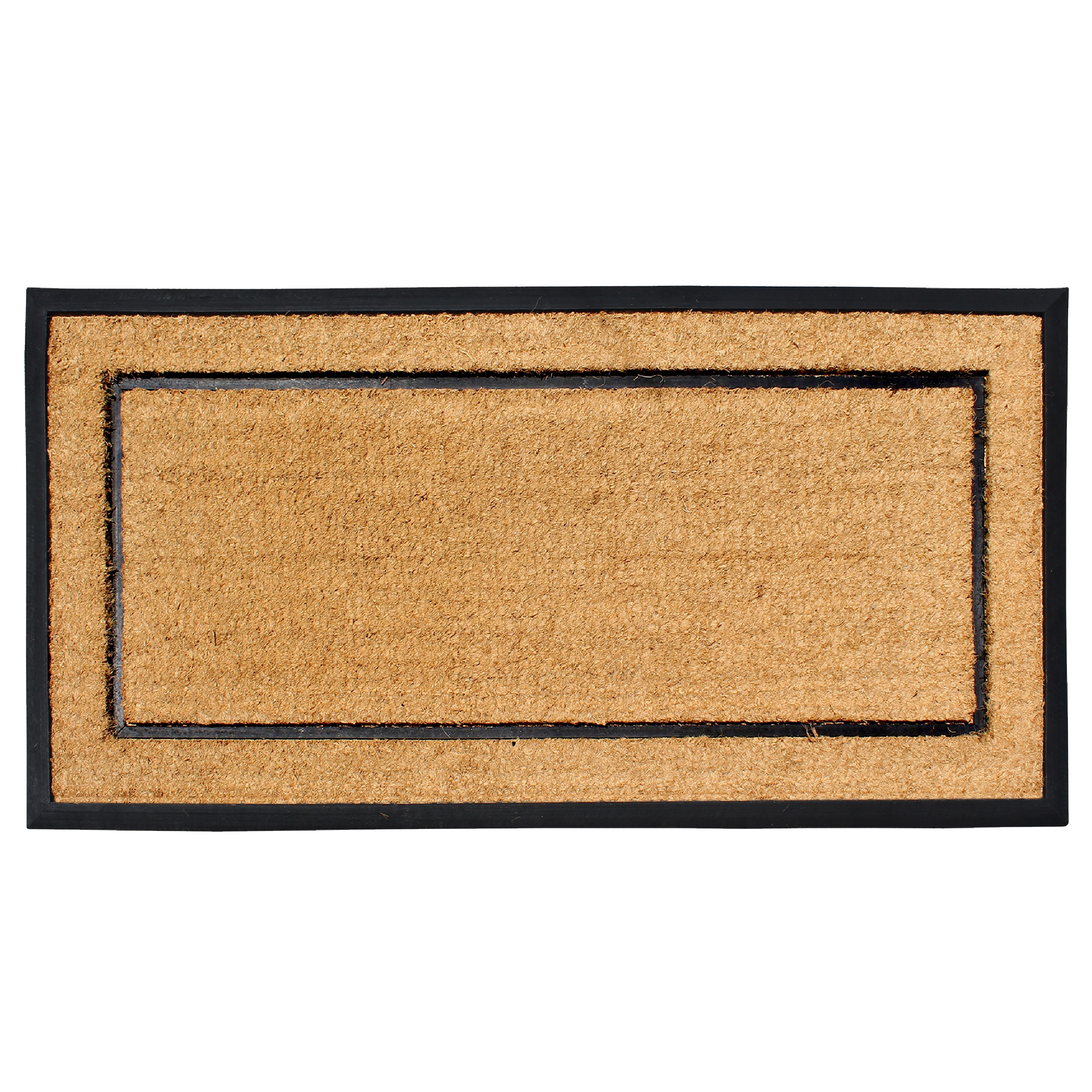 A1 Home Collections Natural Coir and Rubber Door Mat 30-in x 60-in ...