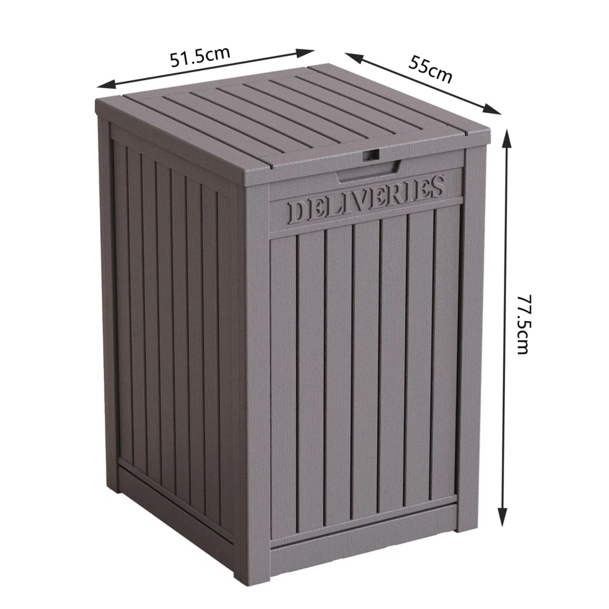 Boho Havens Large Package Delivery Box Waterproof Resin Deck Box ...
