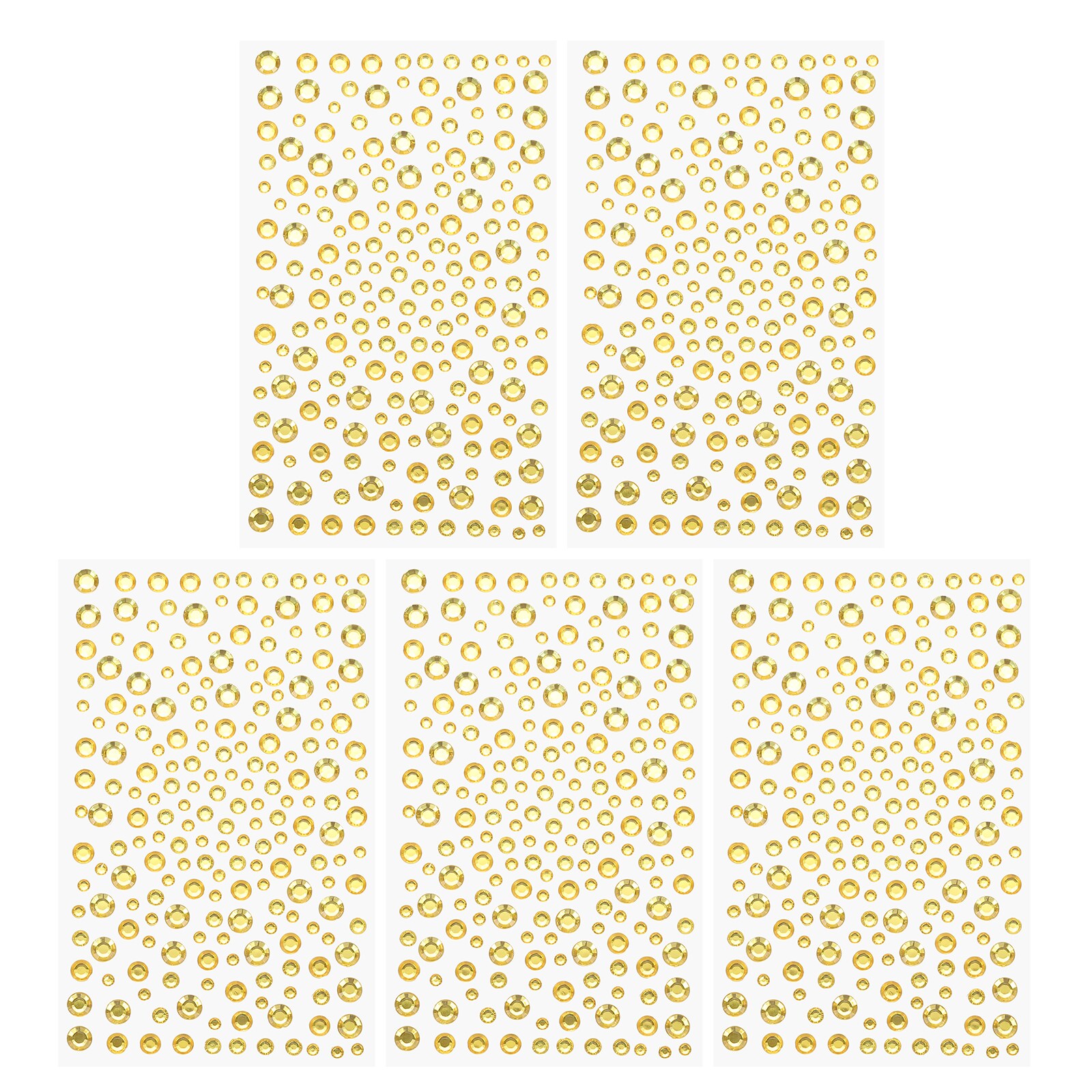 PATIKIL 1045pcs Acrylic Gem Sticker 4 Size 3/4/5/6mm Self Adhesive ...