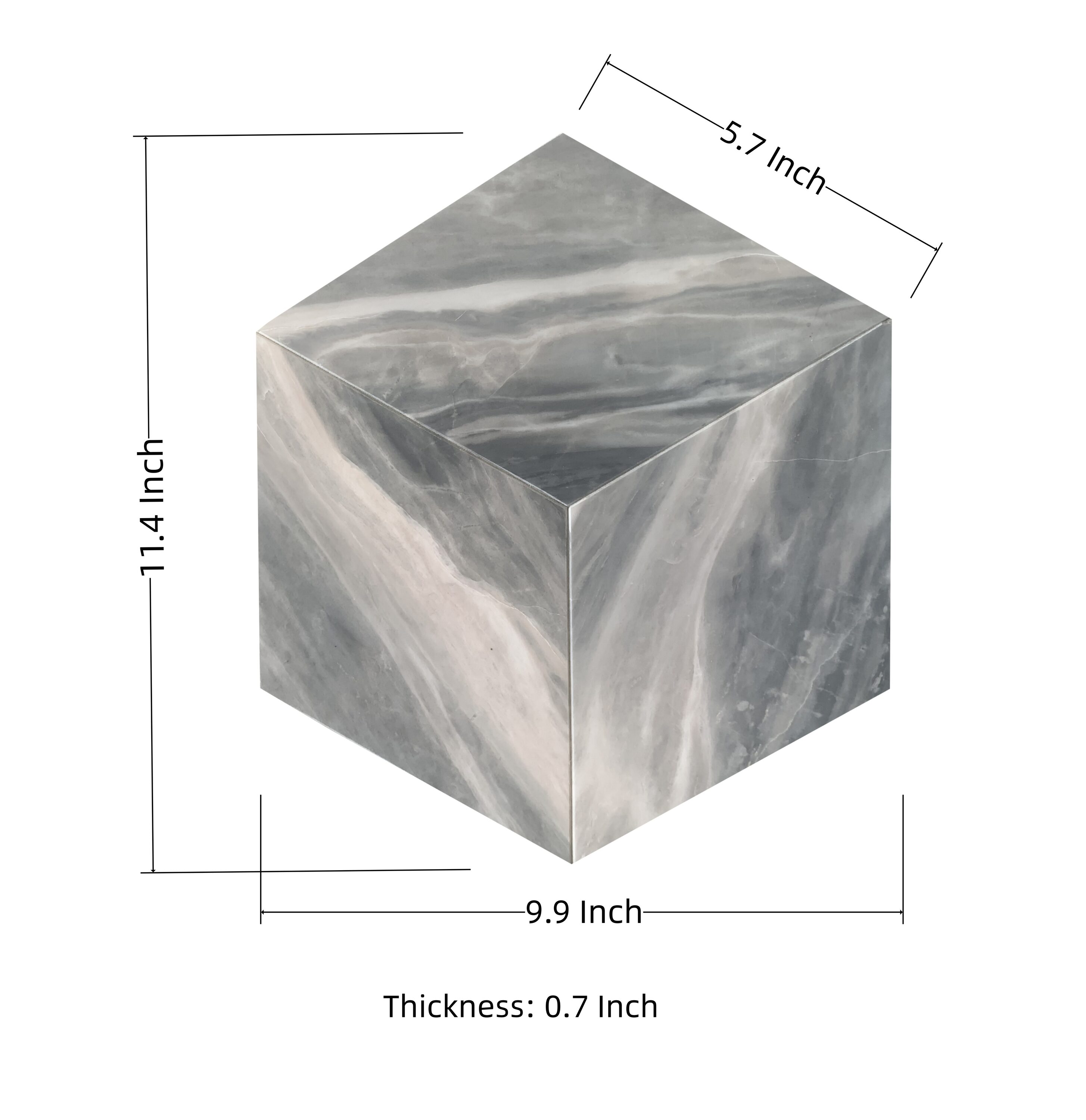 LUXEYARD Gray Natural Marble Wall Floor Honed Finished Marble Tile ...
