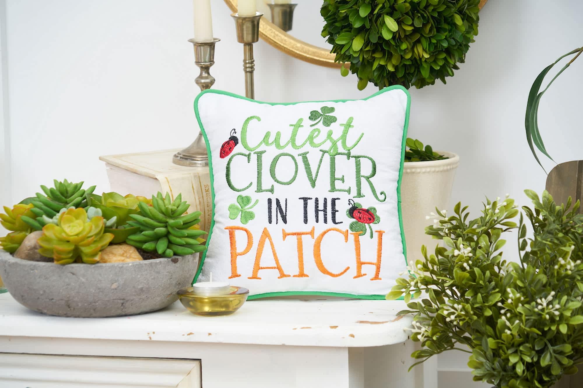 C&F Home "Cutest Clover In The Patch" St. Patrick's Day Cotton Blend ...