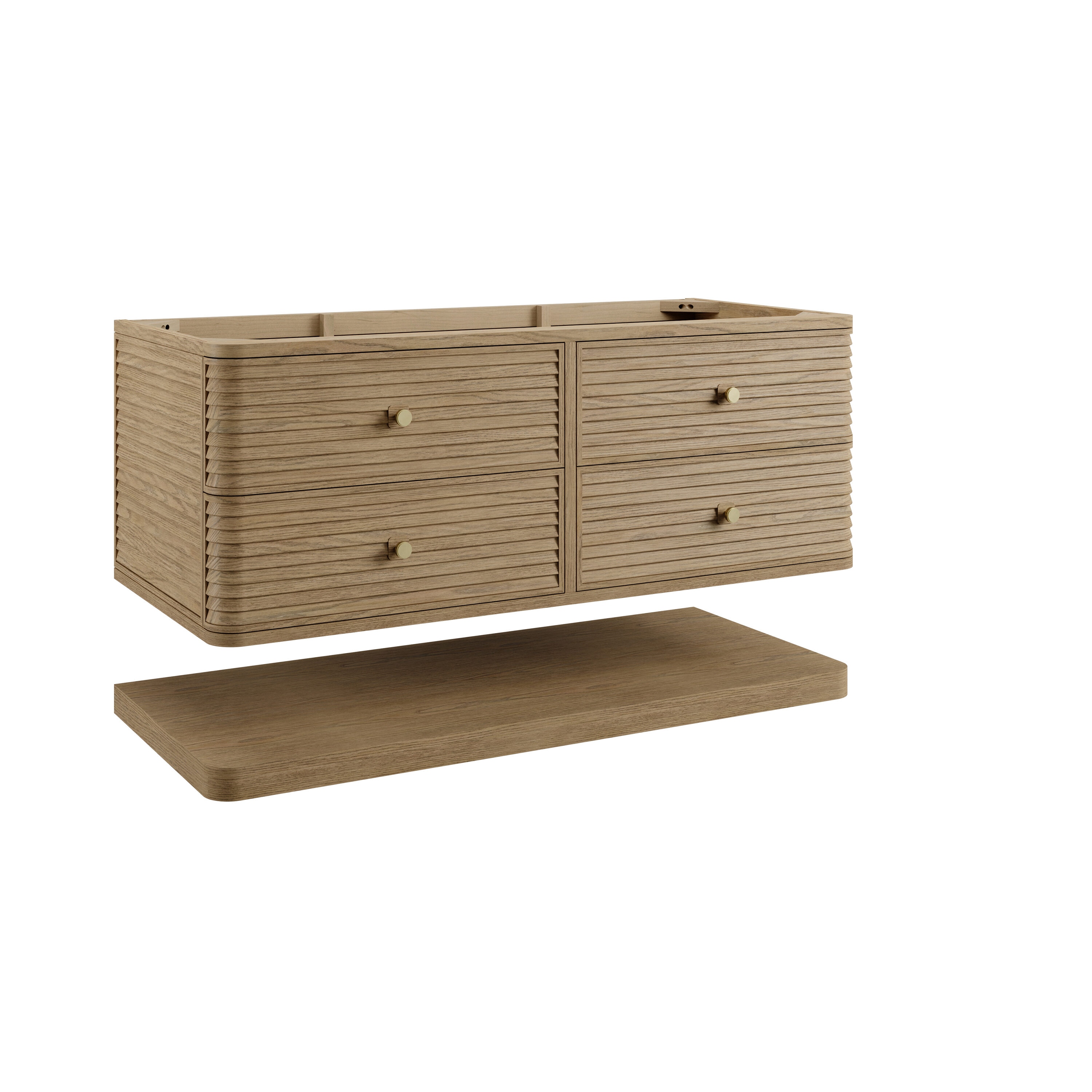 James Martin Vanities Allamari 48-in Dune Mist Undermount Single Sink ...