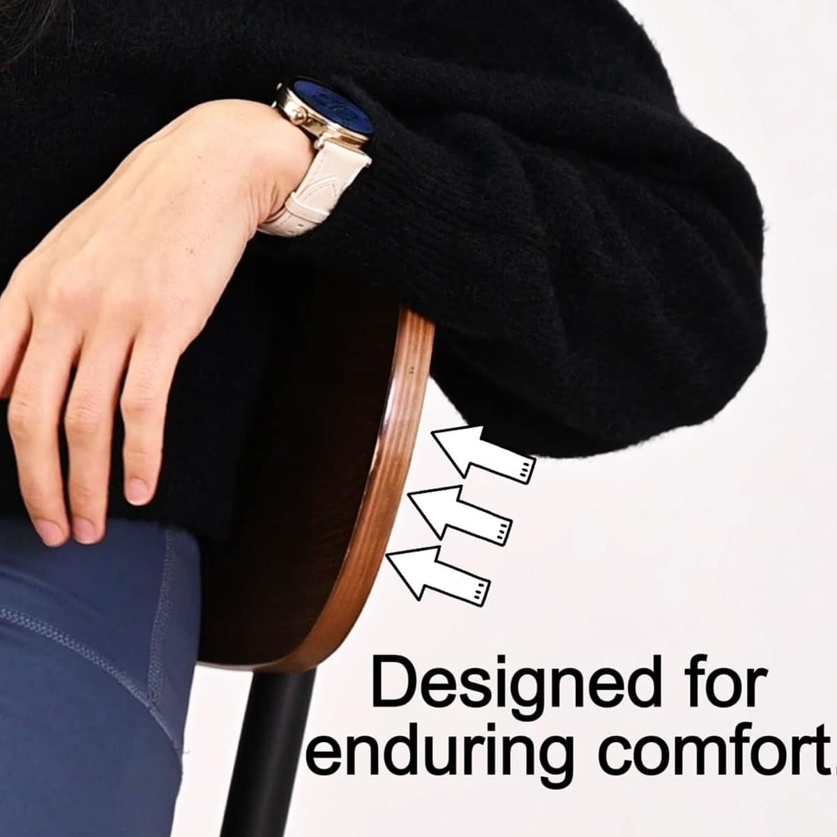 Maison Boucle 5 Piece Modern Black Round Dining Table Set with Beige ...