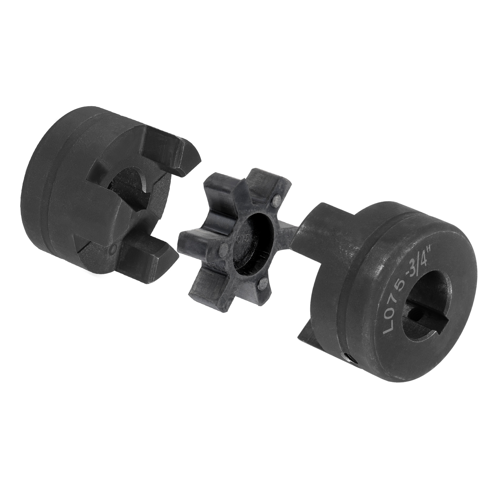 Unique Bargains 3/4inch to 1inch L075 Flexible 3pcs L-Jaw Coupling ...