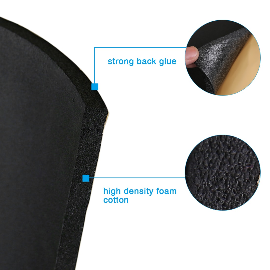 Unique Bargains 315mil 6.46sqft Cell Foam 8mm Sound Proofing Insulation ...