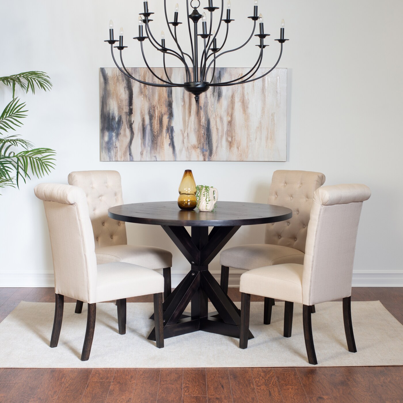 Streamdale Furniture Streamdale 5-piece Dining Set Cross-Buck Dining ...