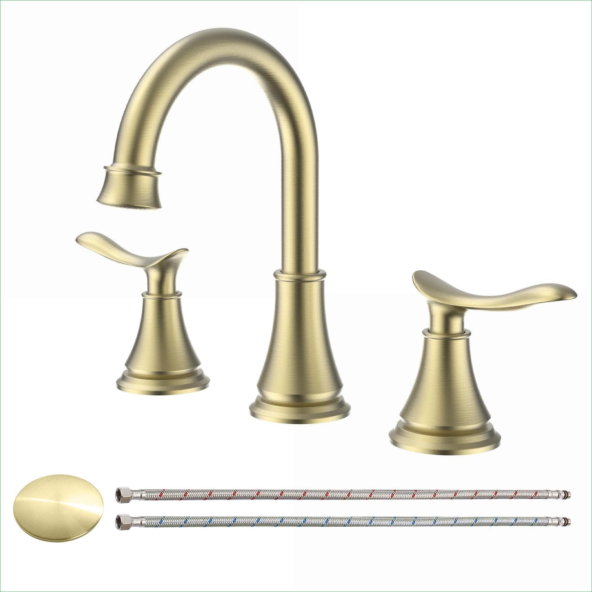 Watnature Traditional 8-Inch Widespread Bathroom Sink Faucet 2-Handle ...