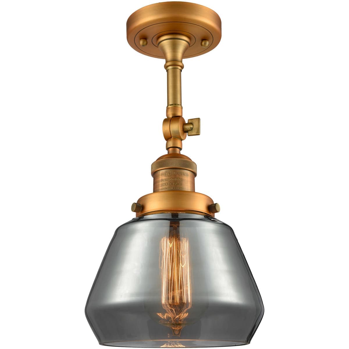 Innovations Lighting 201F-BB-G173 Franklin Restoration Fulton Semi ...