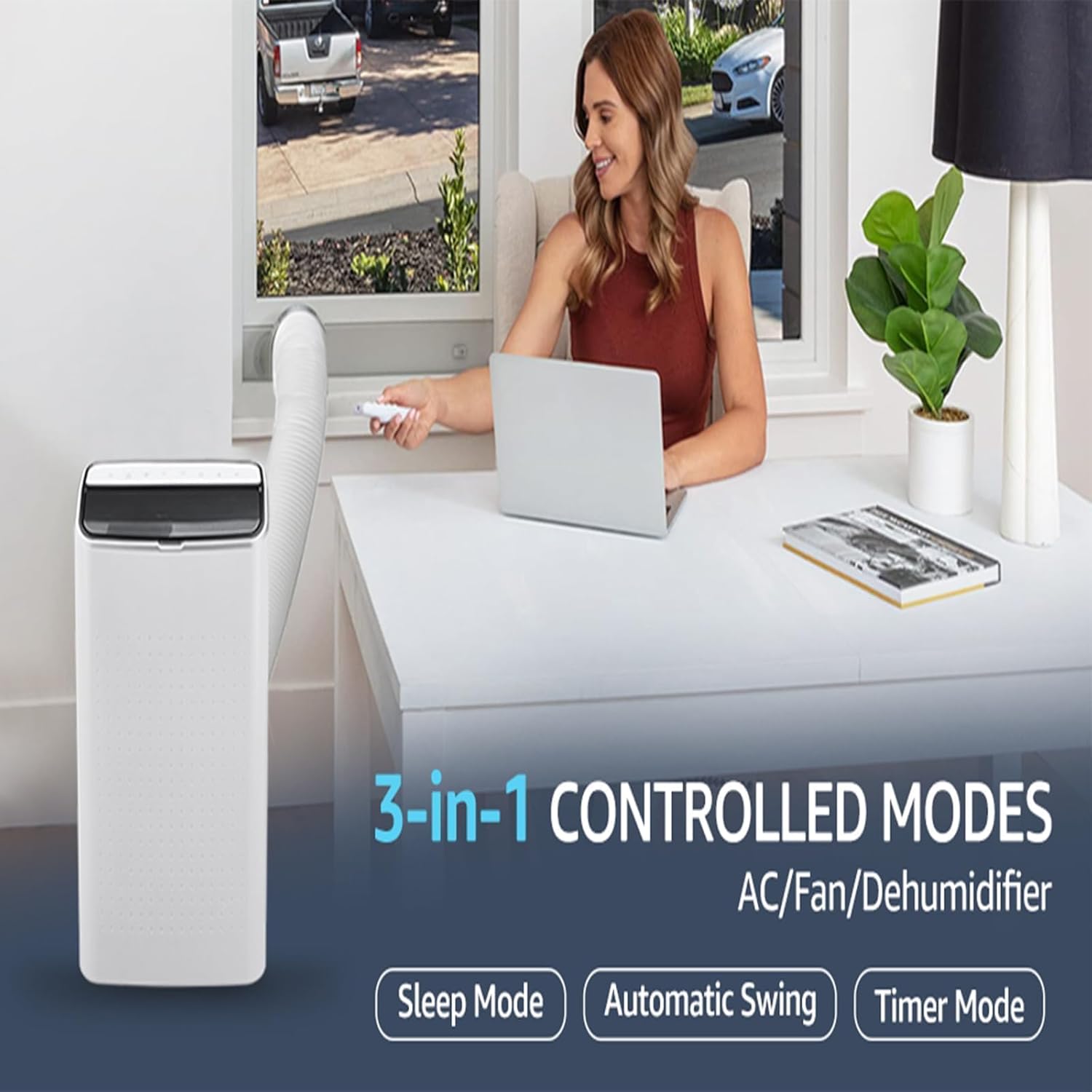Garvee Portable Air Conditioner 14000 BTU Standing Cooling with Cooling ...