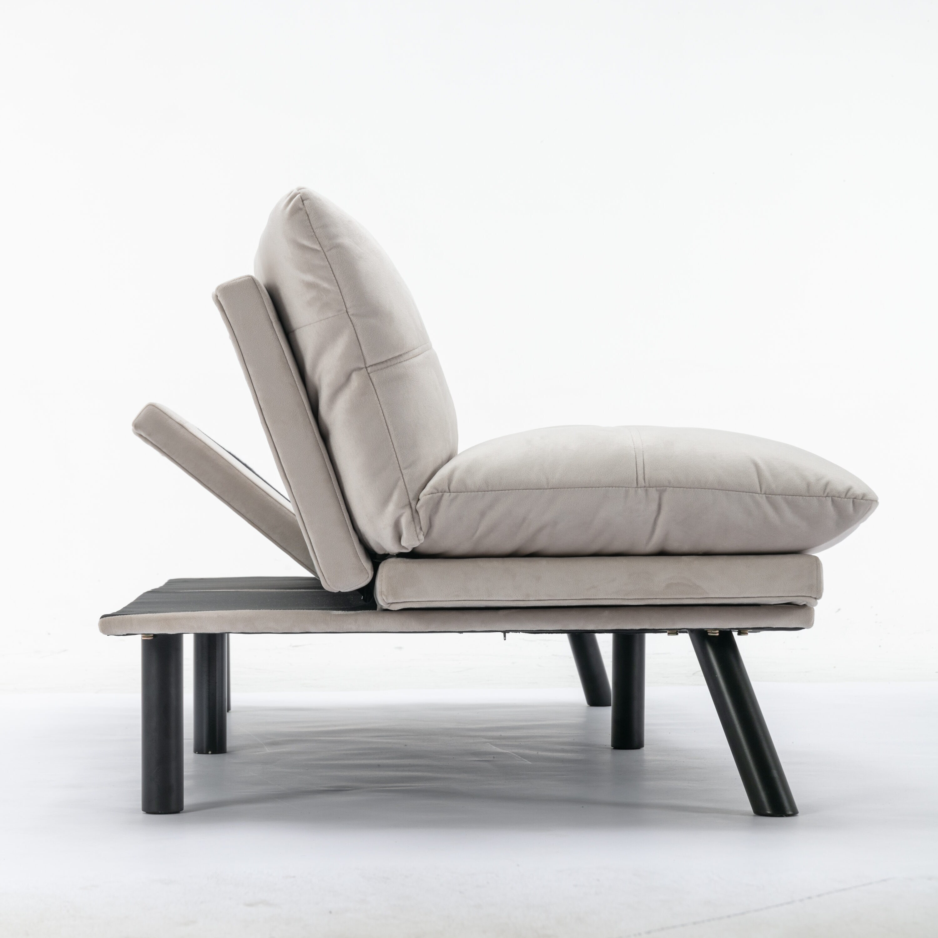Huluwat YXJ-Cream Convertible Folding Modern sofa Bed in the Futons ...