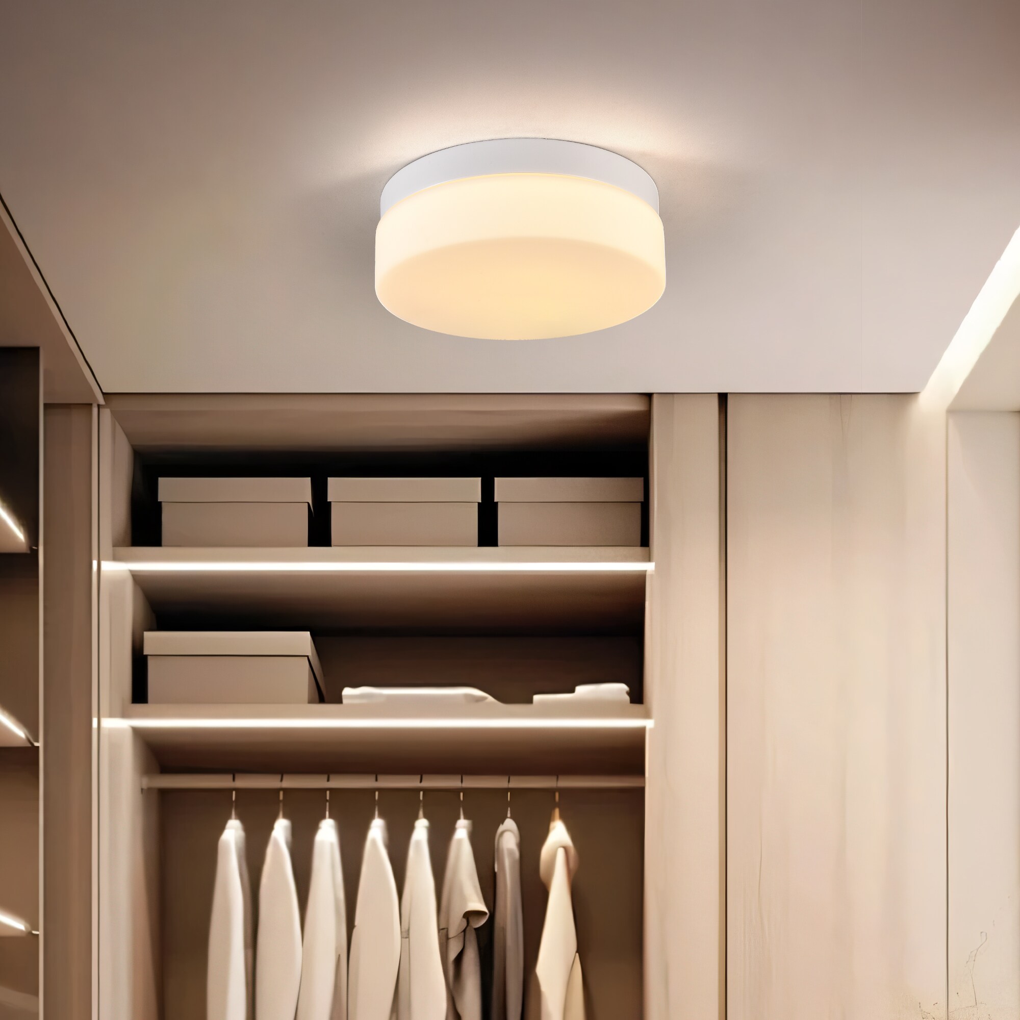 LOVMOR 1 PACK LED Flush Mount Ceiling Light Fixture Modern Kitchen ...
