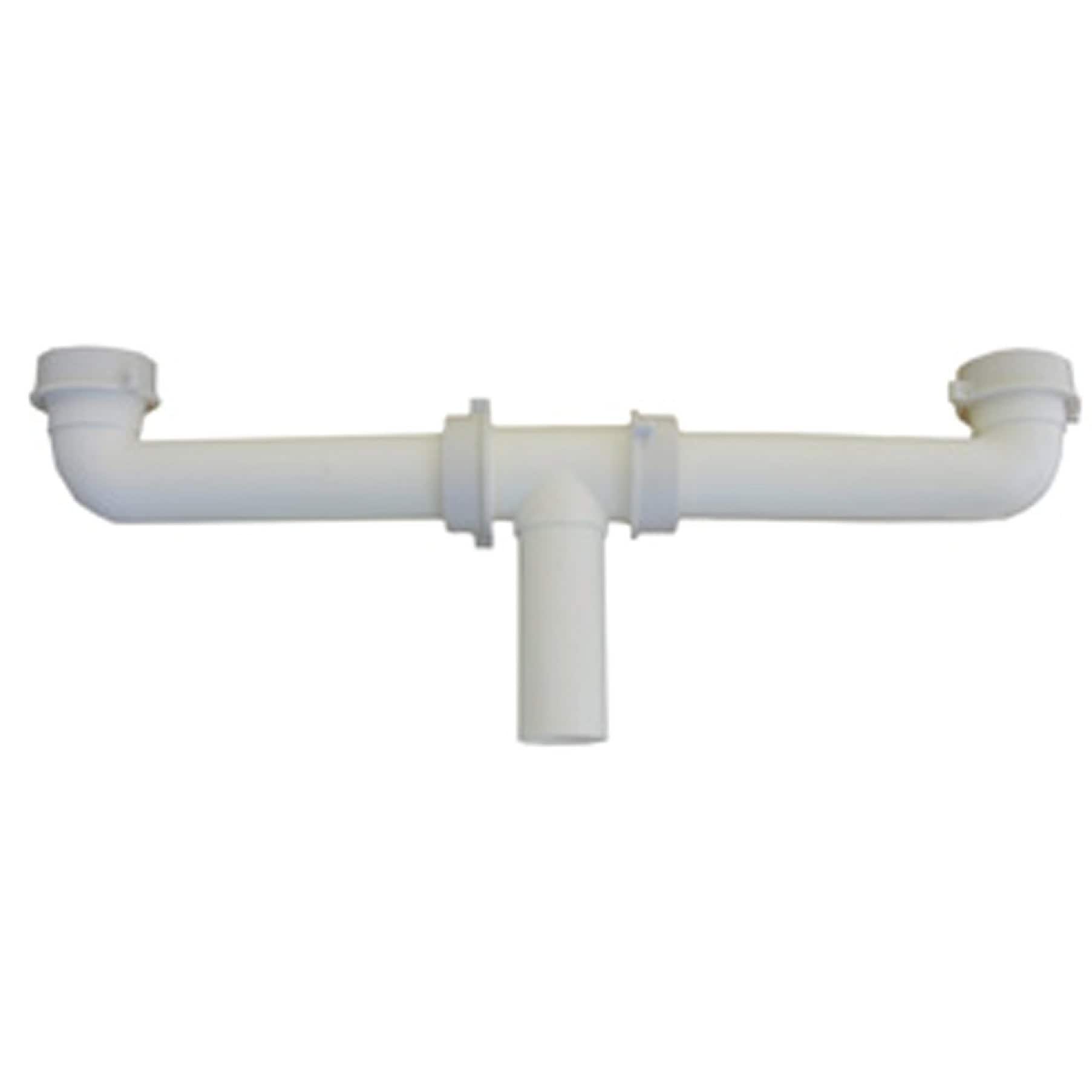 LASCO 03-4209 White 1-1/2-inch x 16-inch Tubular Center Outlet Drain ...