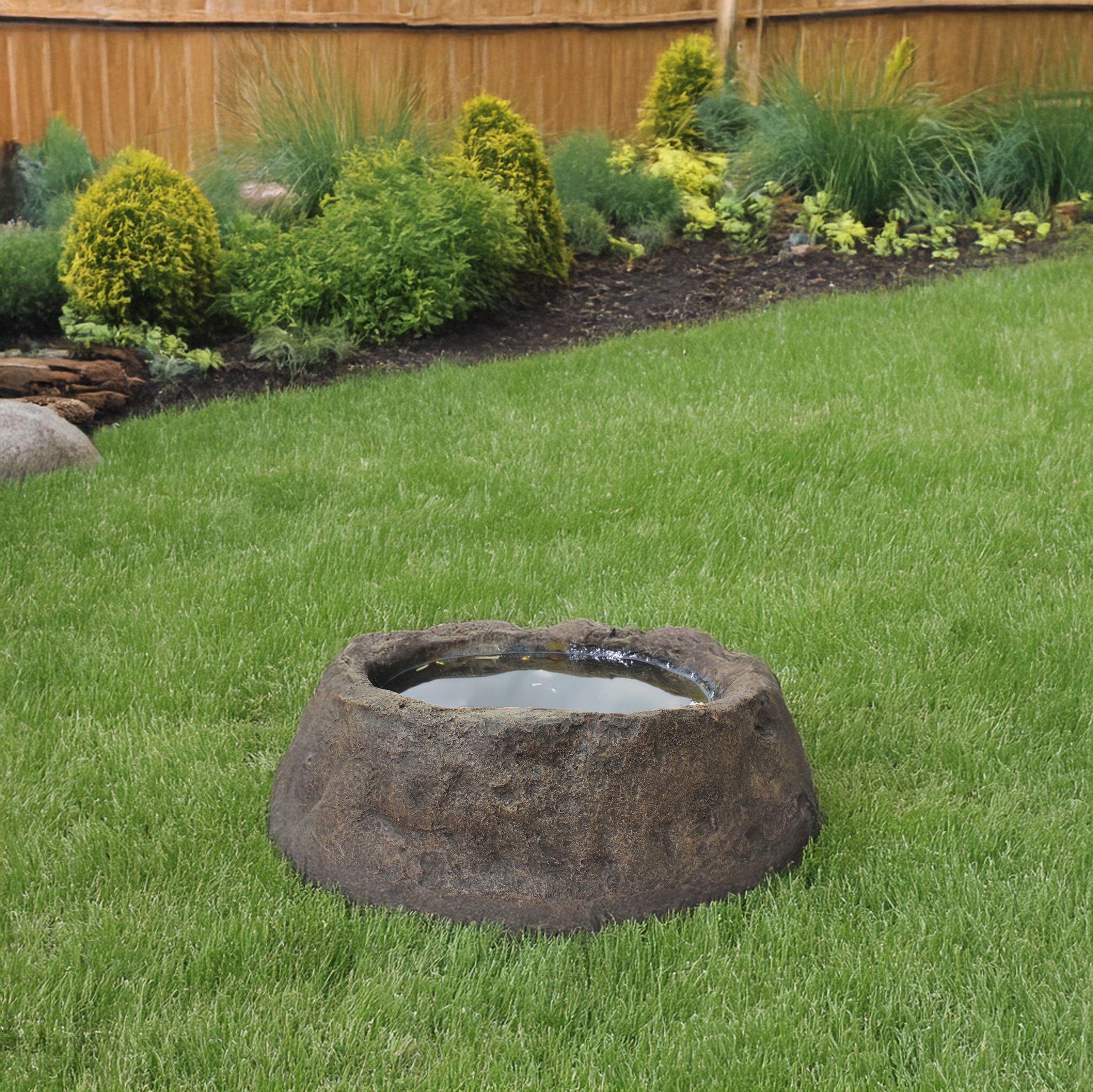 Gardenised 13.5-ft L x 3.9-ft W Granite Gray PVC Pond Liner ( 2-Gallon ...
