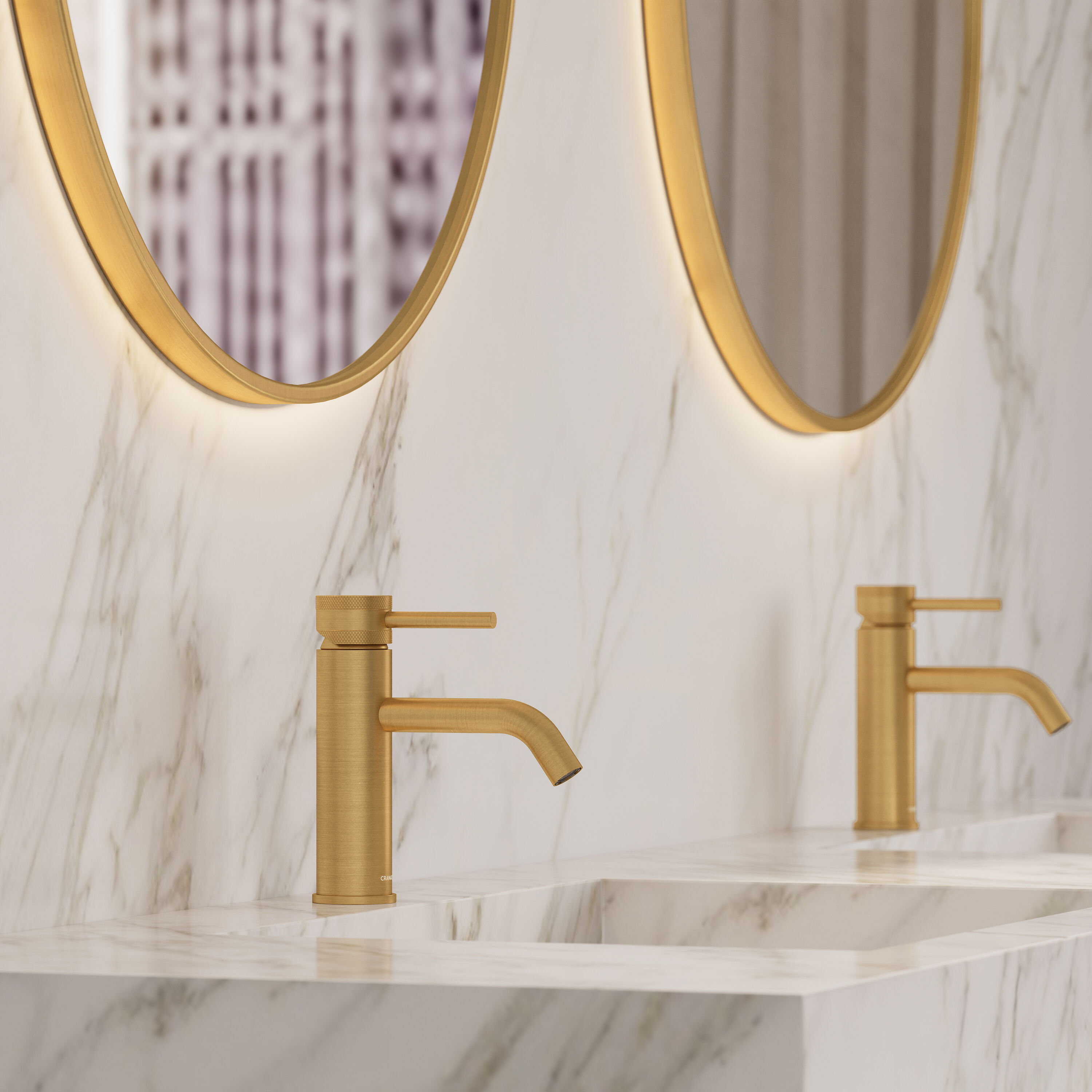 CRANACH ANGELSEY Brushed Gold Single-Hole One-Handle Residential ...