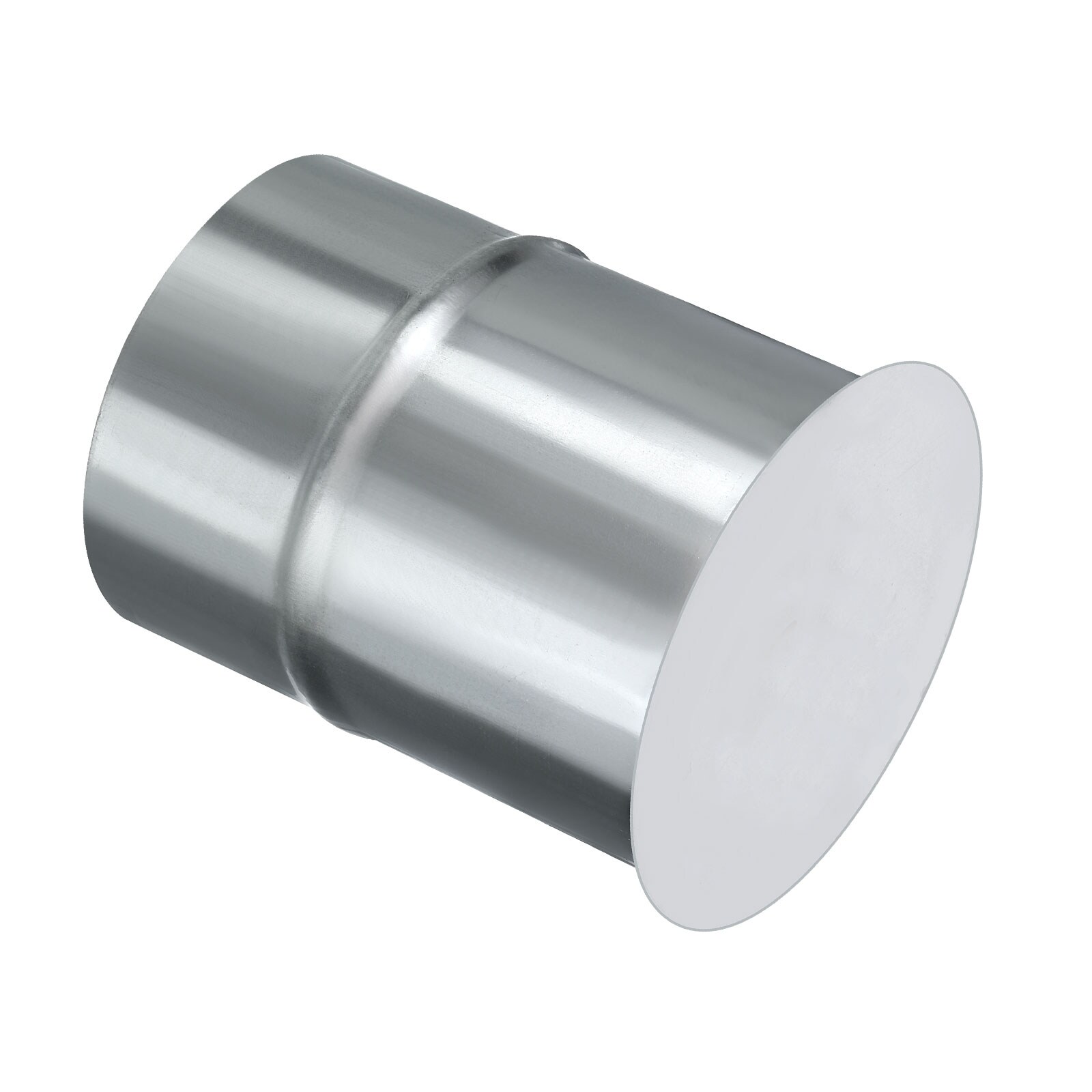 PATIKIL 3inch Duct End Cap 2pcs Galvanized Steel Tee Cap Metal Vent ...