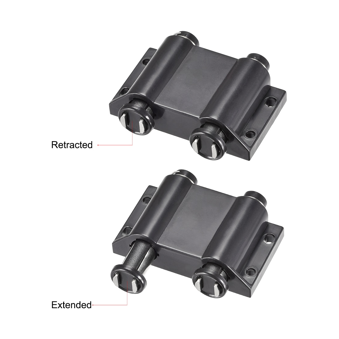 Unique Bargains 4pcs Double Touch Catch Magnetic Press Latch for ...