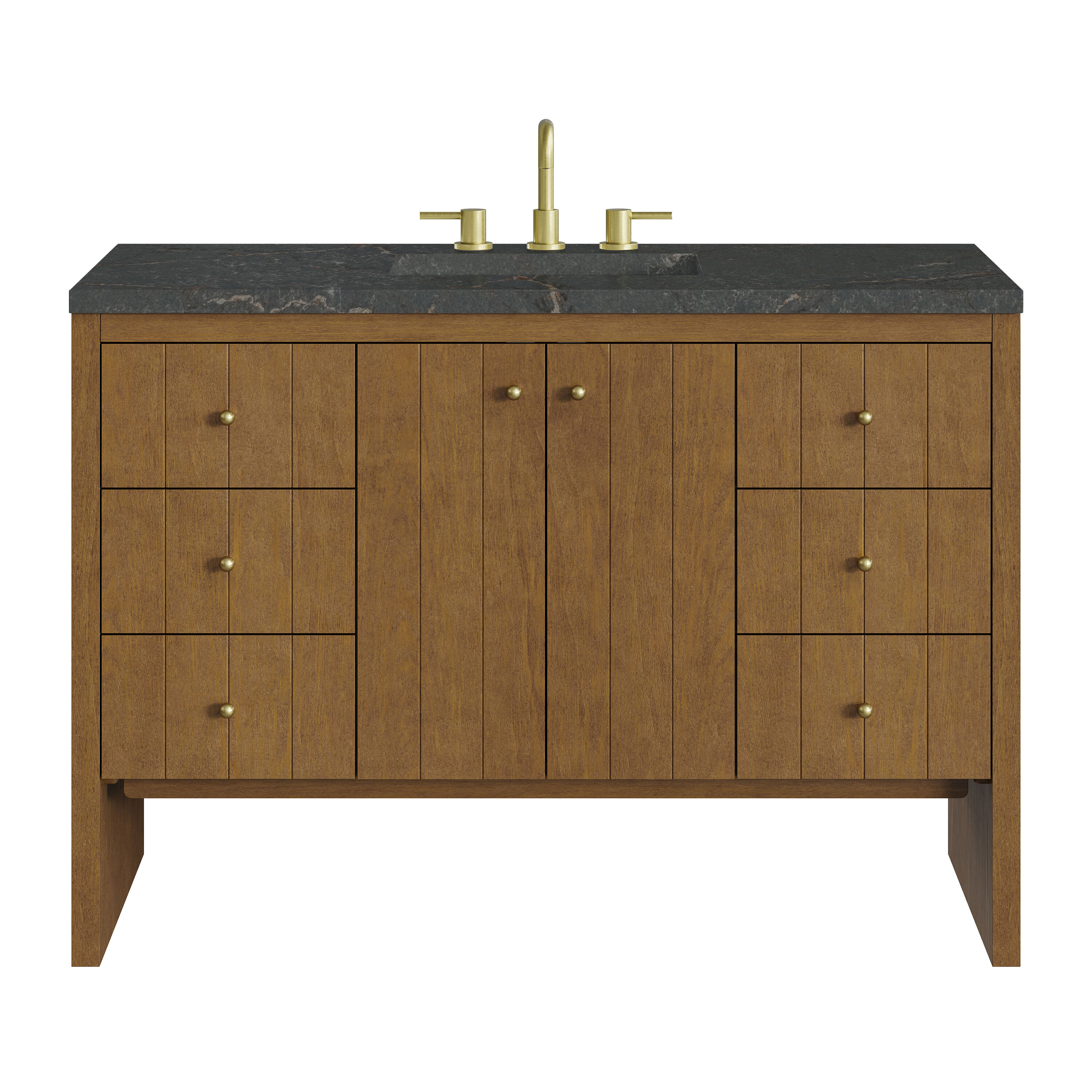 James Martin Vanities Hudson 48-in Honey Oak Undermount Single Sink ...