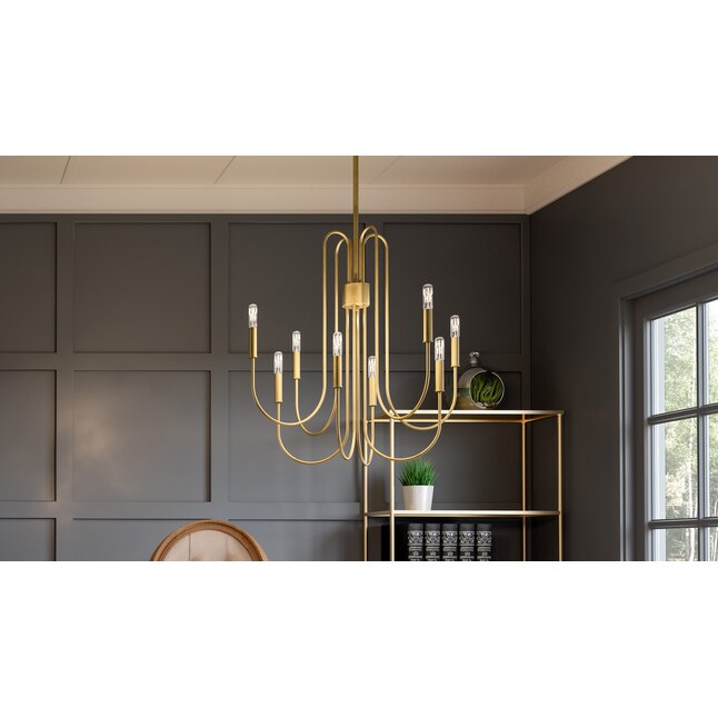 Quoizel Cabry 8-Light Brushed Weathered Brass Modern/Contemporary Damp ... Quoizel Cabry 8-Light Brushed Weathered Brass Modern/Contemporary Damp ...