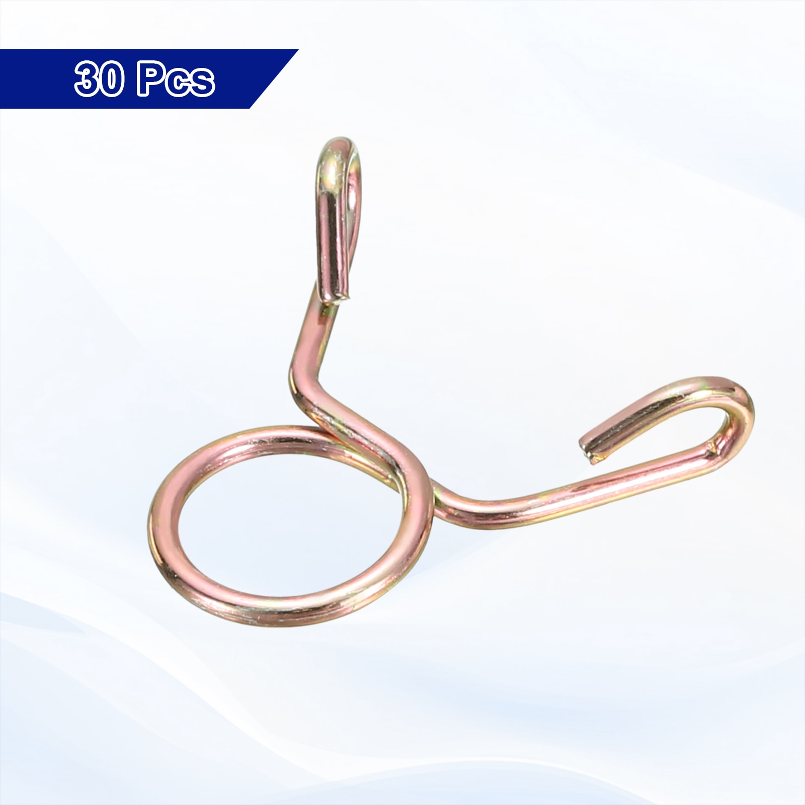 Unique Bargains Fuel Line Hose Clips 30pcs 7mm ID 8.3mm Max; ID 65Mn ...