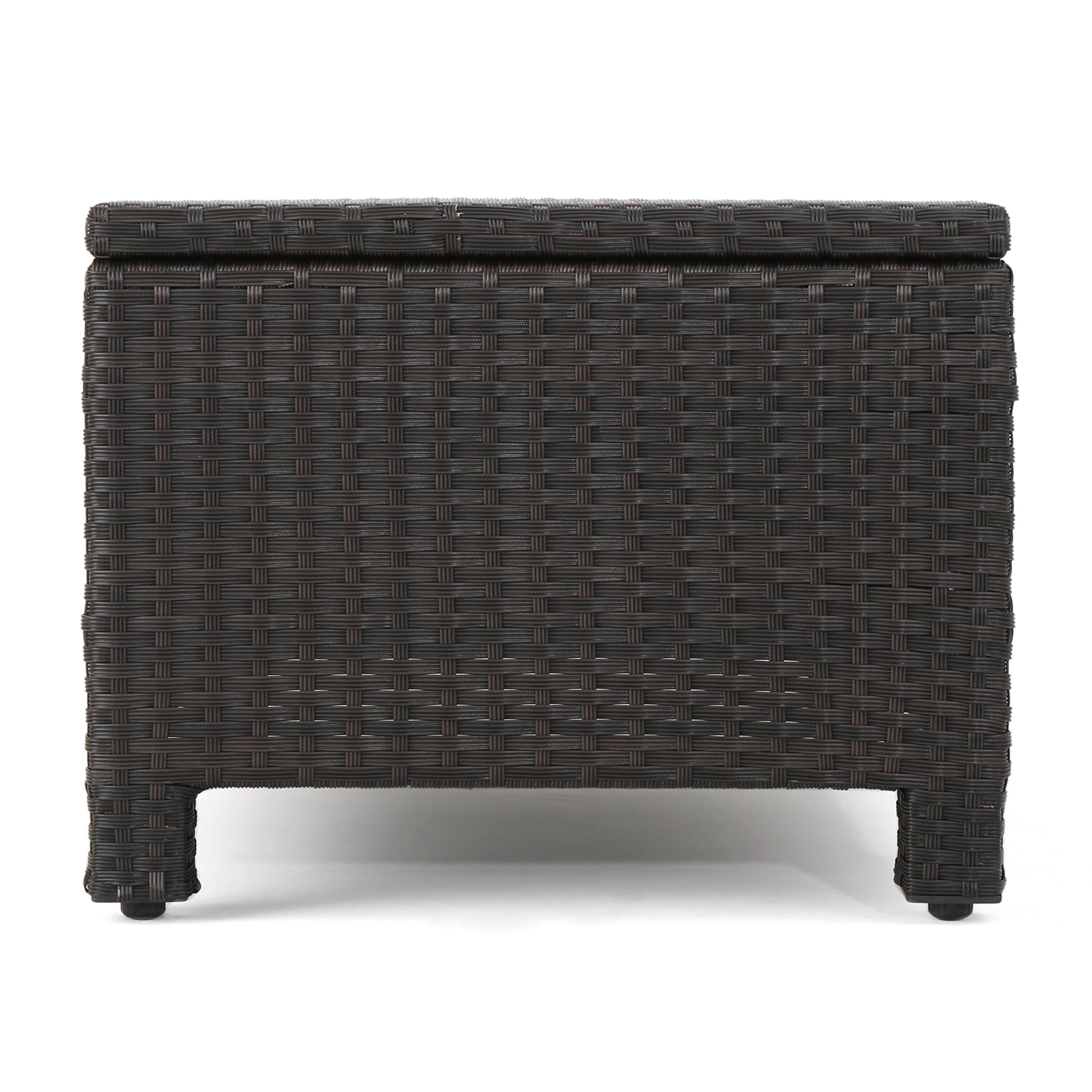 Christopher Knight Home Puerta Wicker Iron Outdoor 5 piece Chat Set ...