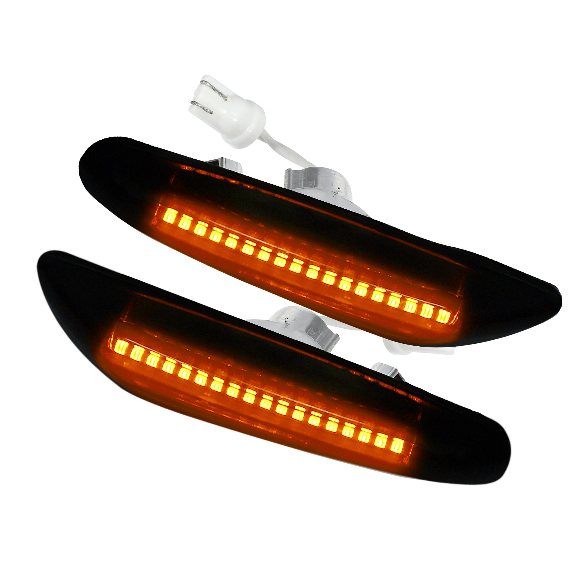 Unique Bargains 1 Pair LED Side Marker Turn Signal Lights Smoked for ...
