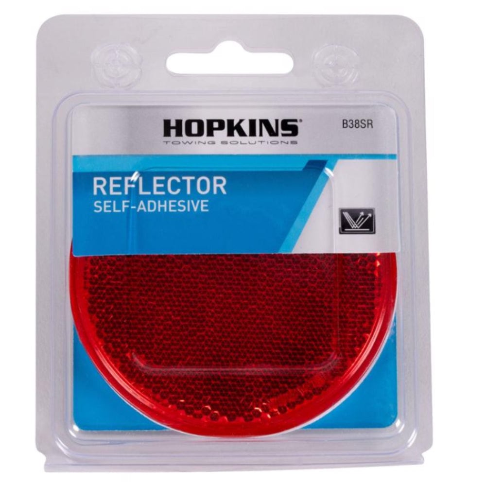 Hopkins Red Round Reflector 3 in Acrylic Lens Adhesive Mount 1 Pack at ...