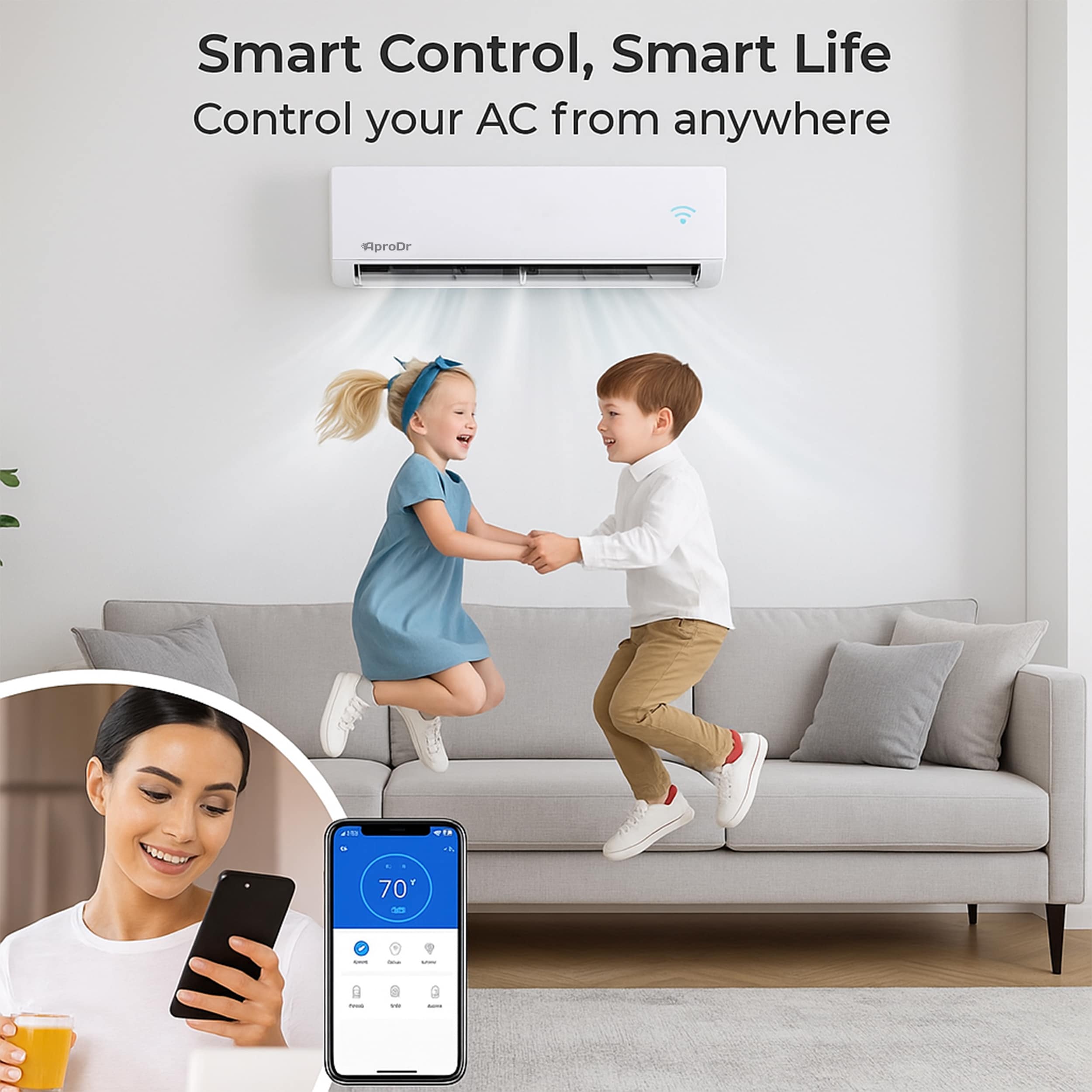 AproDr Star Multi Zone 4 zone 36000-BTU Ductless Mini Split Air ...