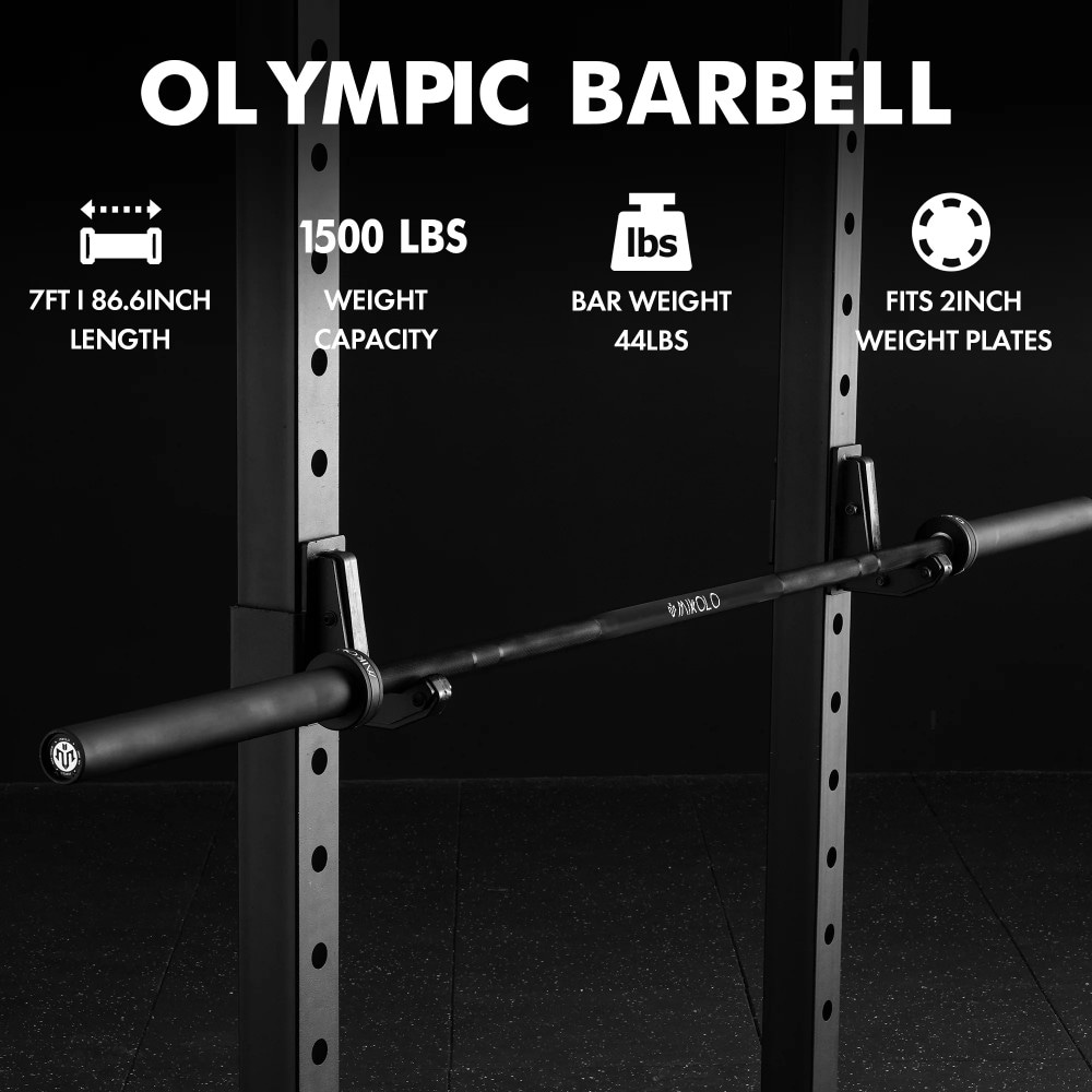 Mikolo 7ft Olympic Barbell-Barbell for Weightlifting and Powerlifting ...