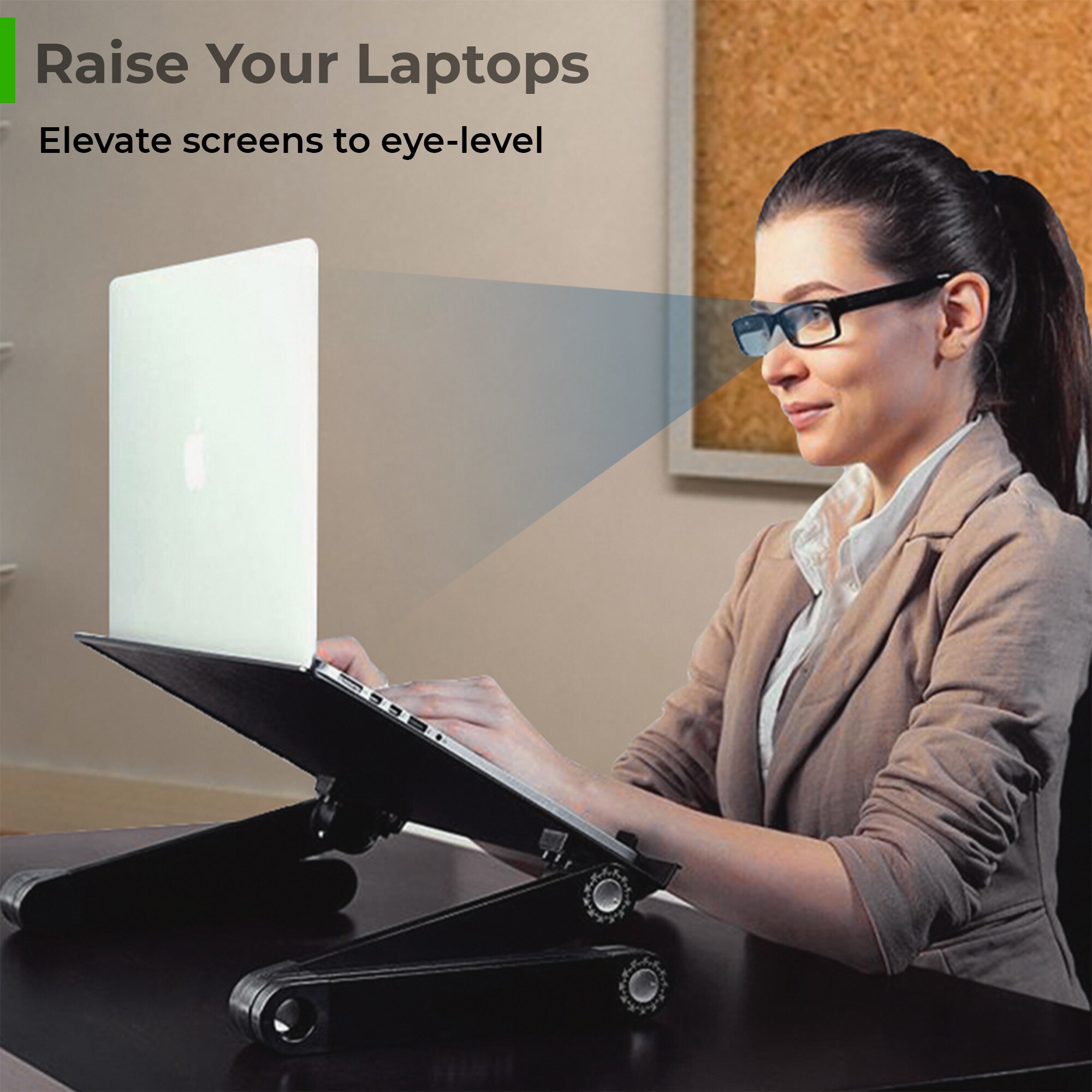 Uncaged Ergonomics Workez Executive Laptop Stand Black WEEB at Lowes