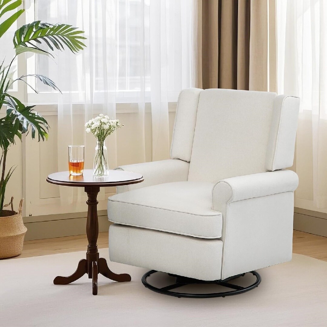 Garvee Modern Swivel Glider Rocking Recliner Nursery Chair Soothing ...