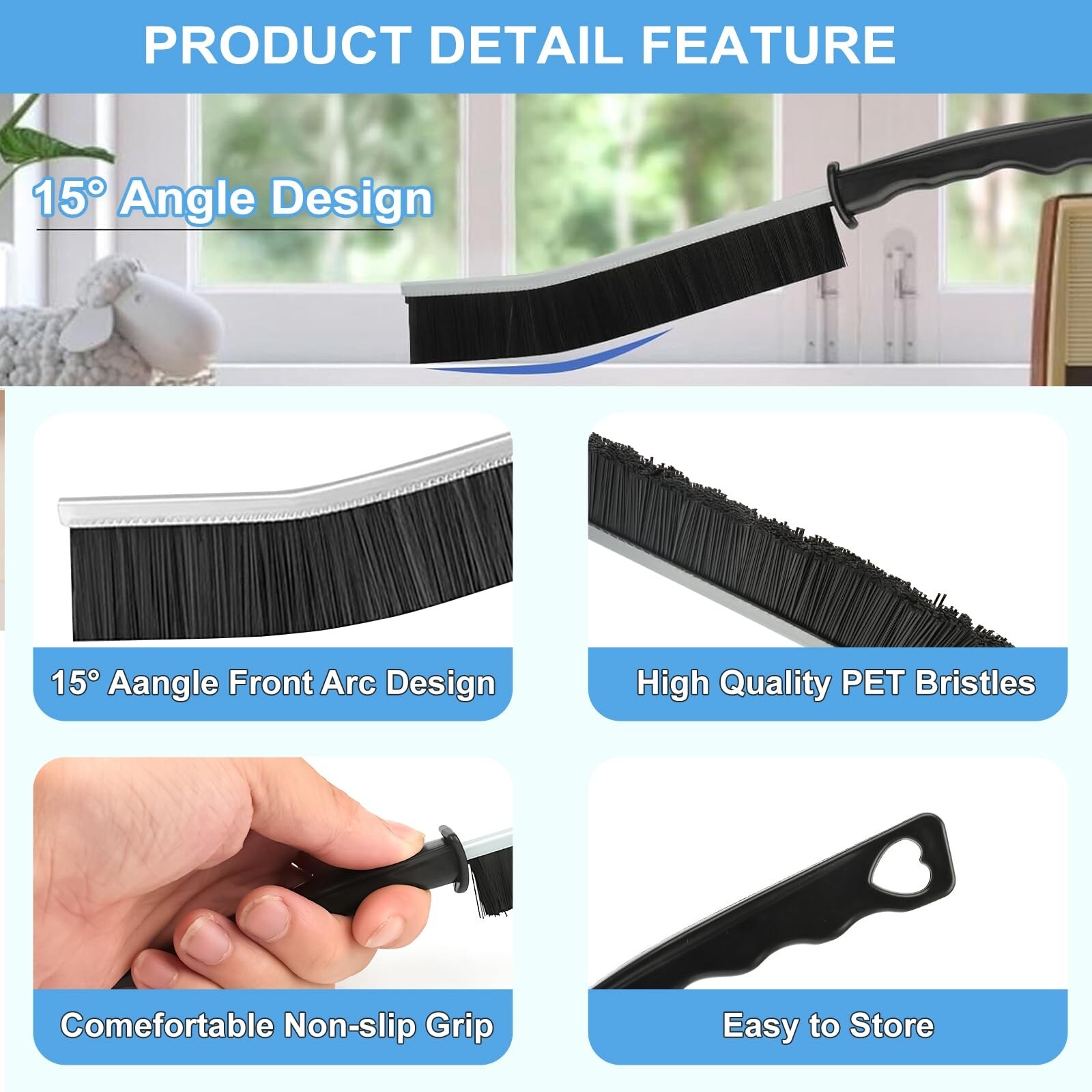 Yichuhaoxi 11 pcs Crevice Cleaning Brush Set Hard Bristle Kit for ...