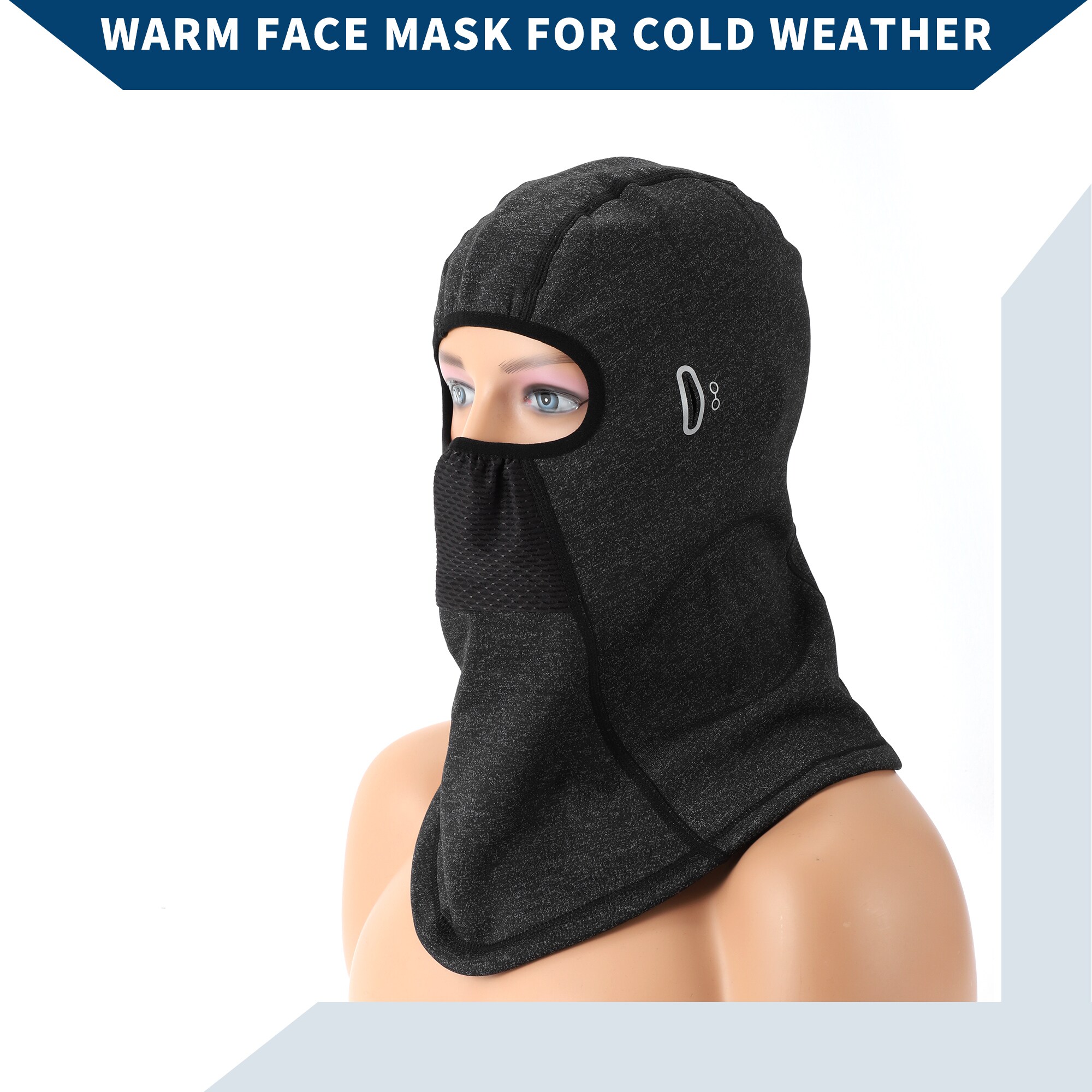 Unique Bargains Balaclava Face Mask with Long Scarf / Ski Sun Hood ...