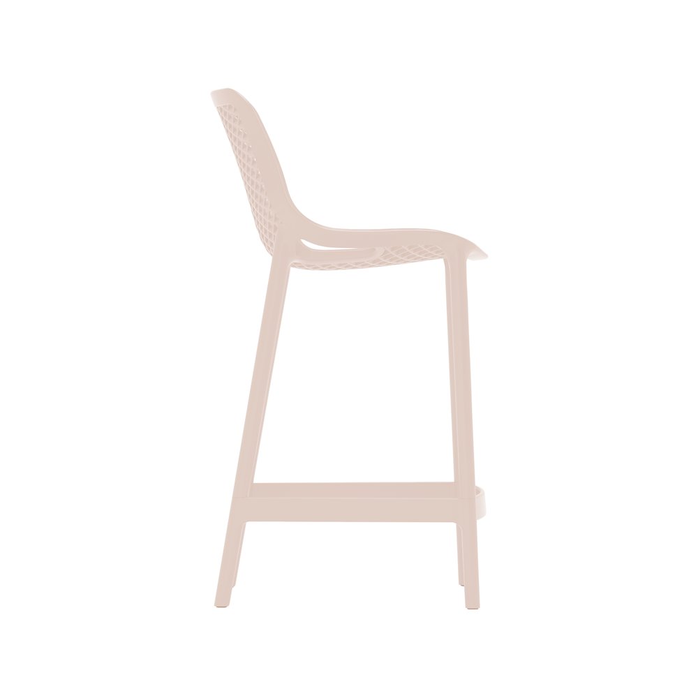 Meridian Mykonos Pink Outdoor Patio Stool Set of 4 in the Bar Stools ...