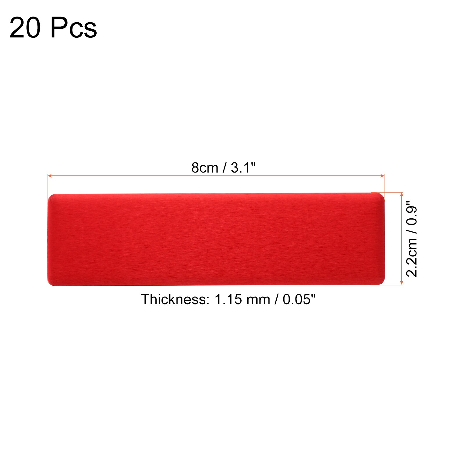 PATIKIL 3 Inchx1 Inch Anodized Aluminium Laser Engraved Mount Metal ...