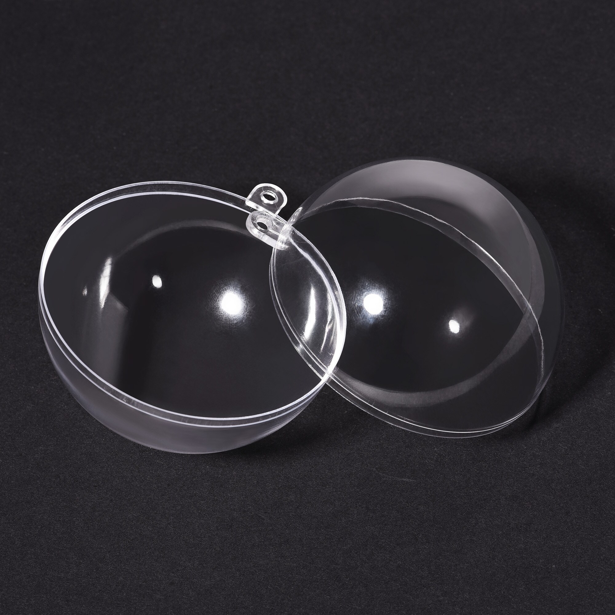 Unique Bargains 20pcs 4-inch(100mm) Clear Plastic Ornaments Ball in the ...