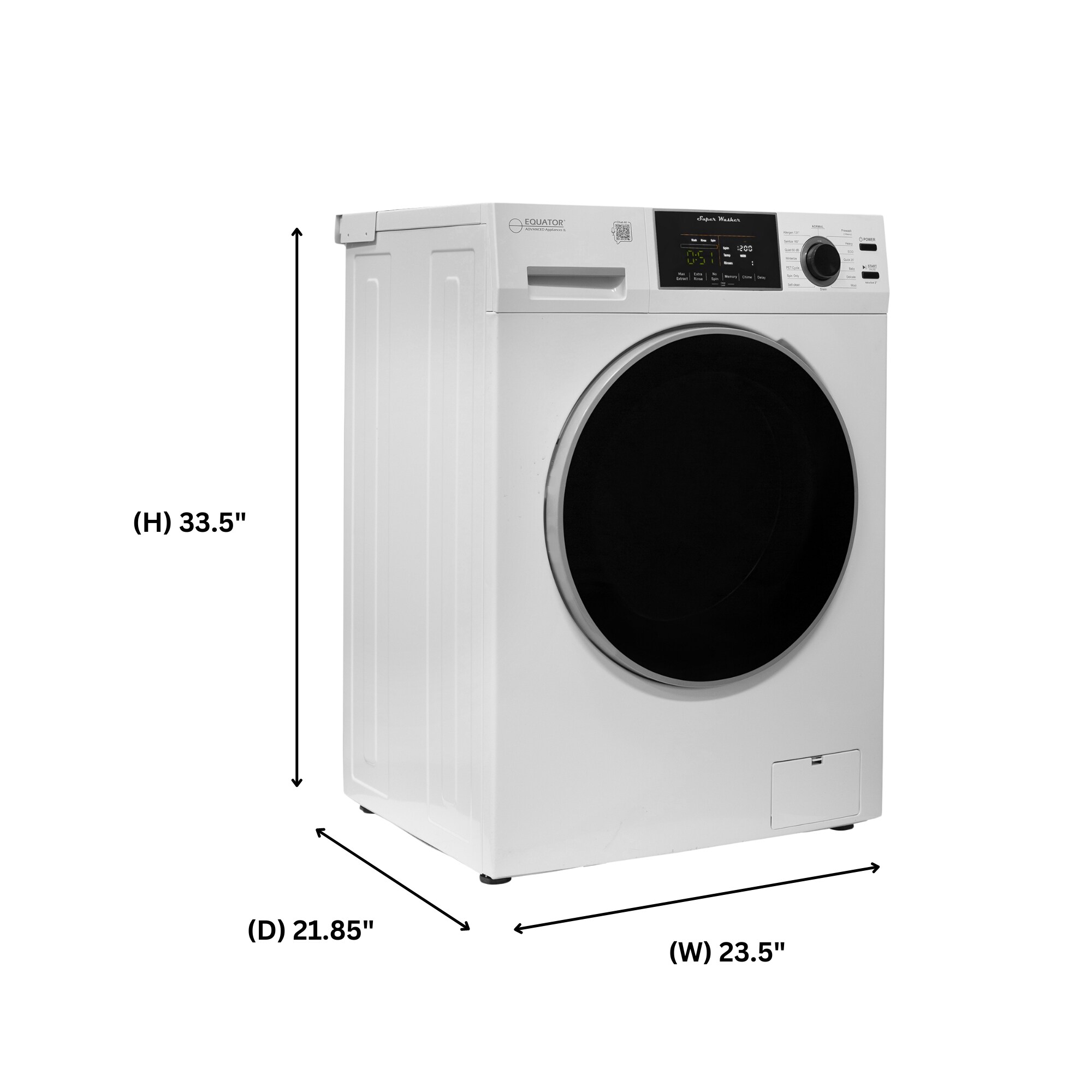 Equator Advanced Appliances 1.62-cu ft Front-Load Washer (White) in the ...