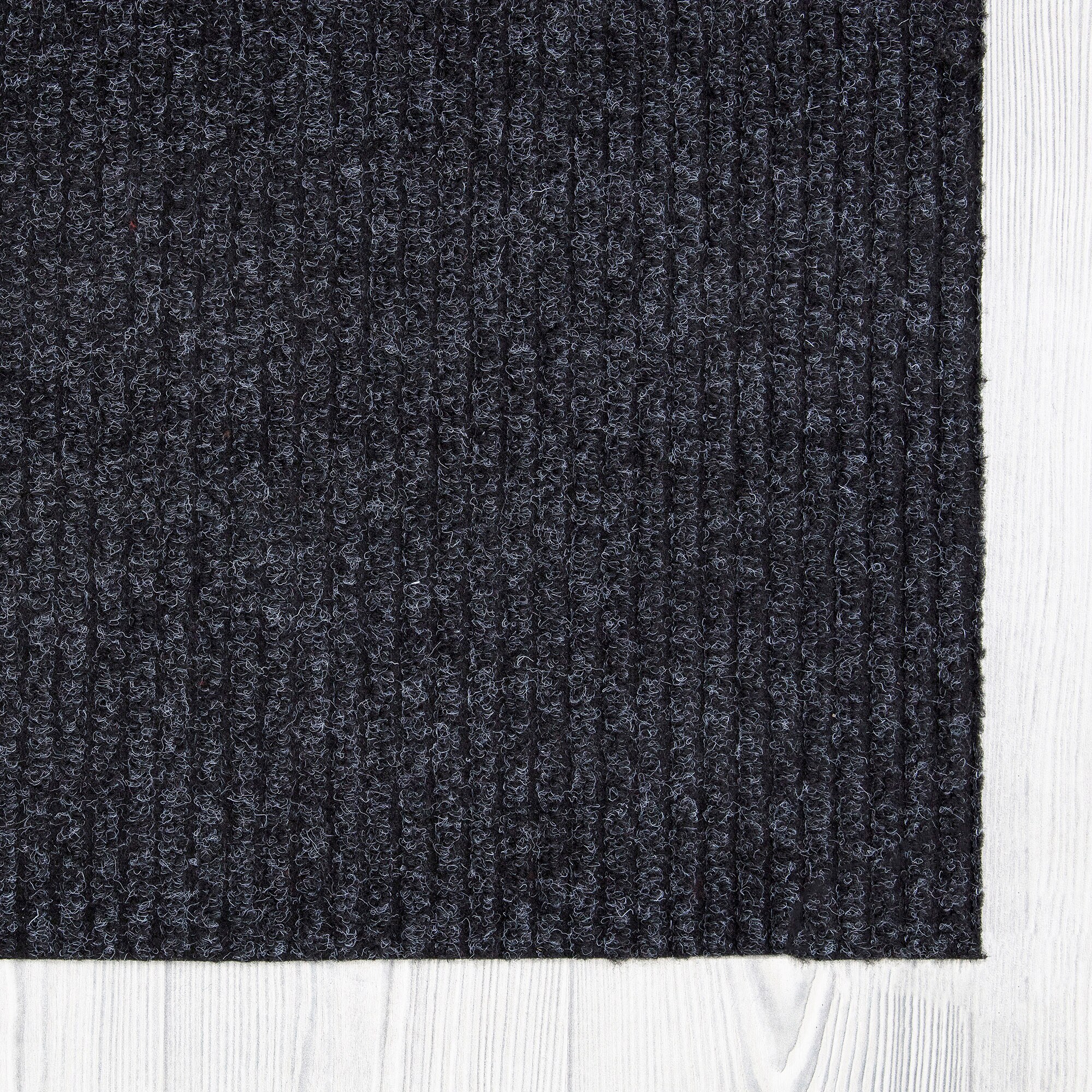 Ottomanson Non-Slip Utility Entryway Mat 2 X 3 (ft) Black Indoor ...