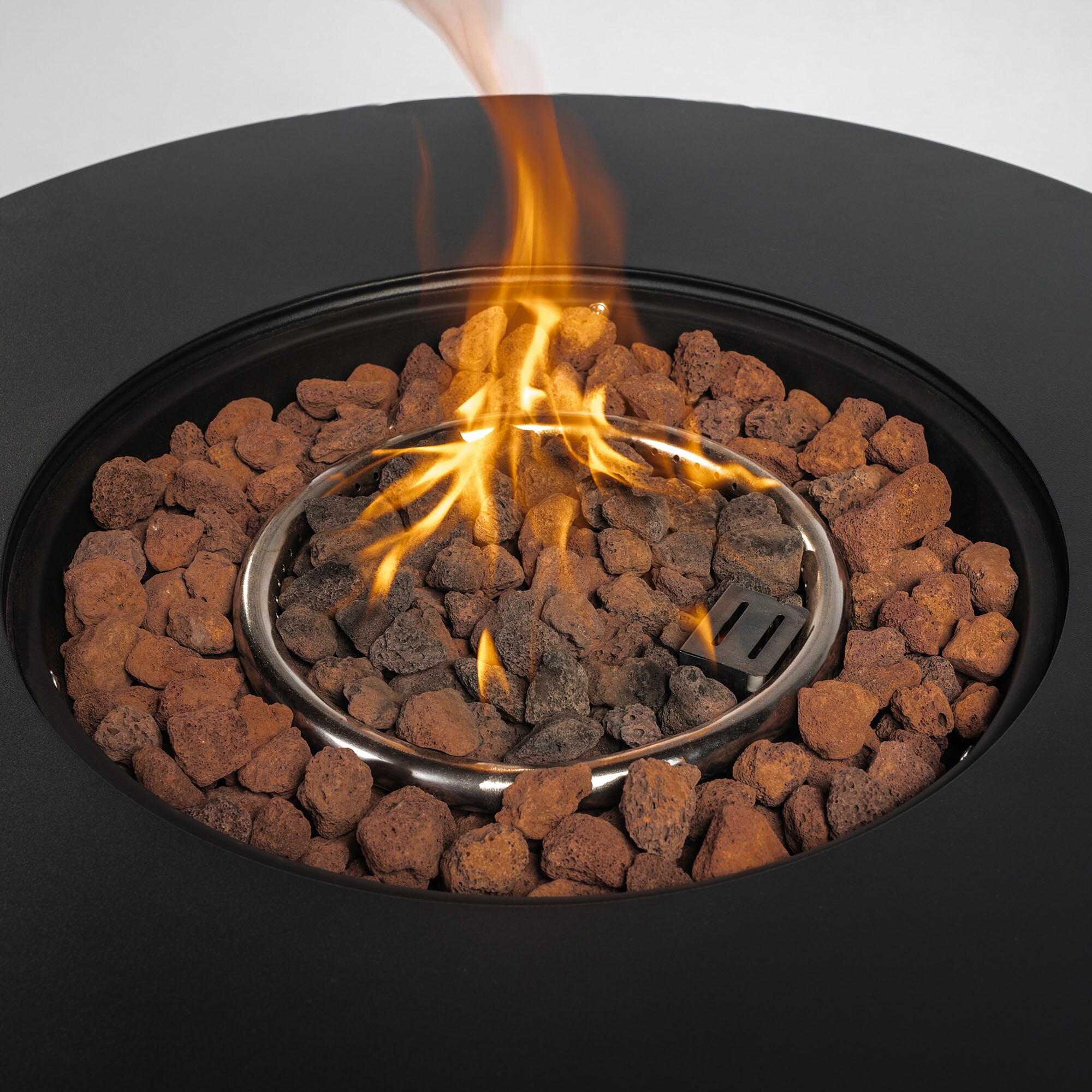 Clihome 30-in W 50000 Maximum BTUs Steel Round Portable Liquid propane ...
