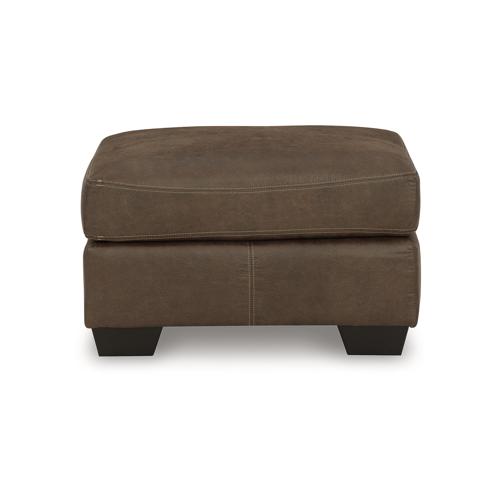 Signature Design by Ashley Bladen Coffee Brown Faux Leather Ottoman ...