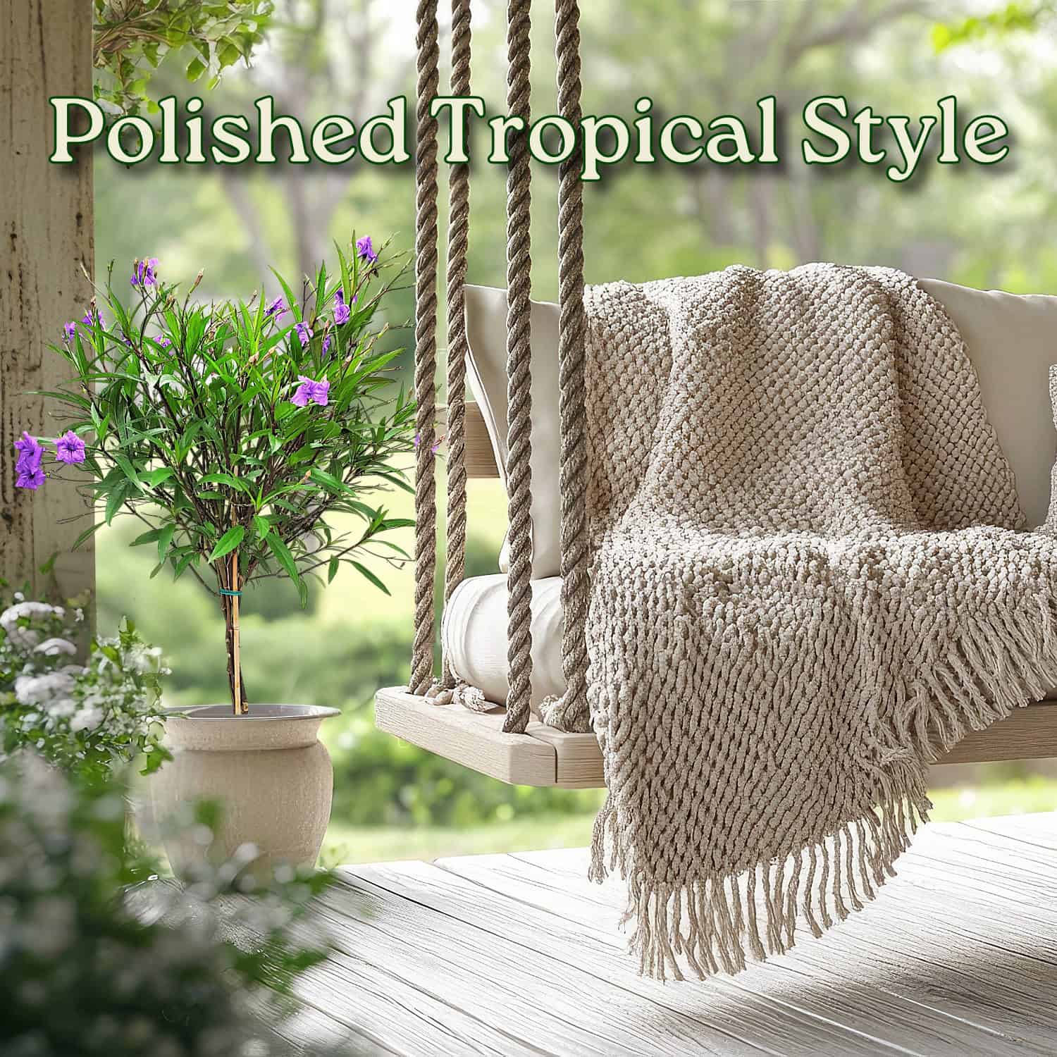 Tropical Plants of Florida Braided Ruellia Tree in 3 Gallon Nursery Pot ...