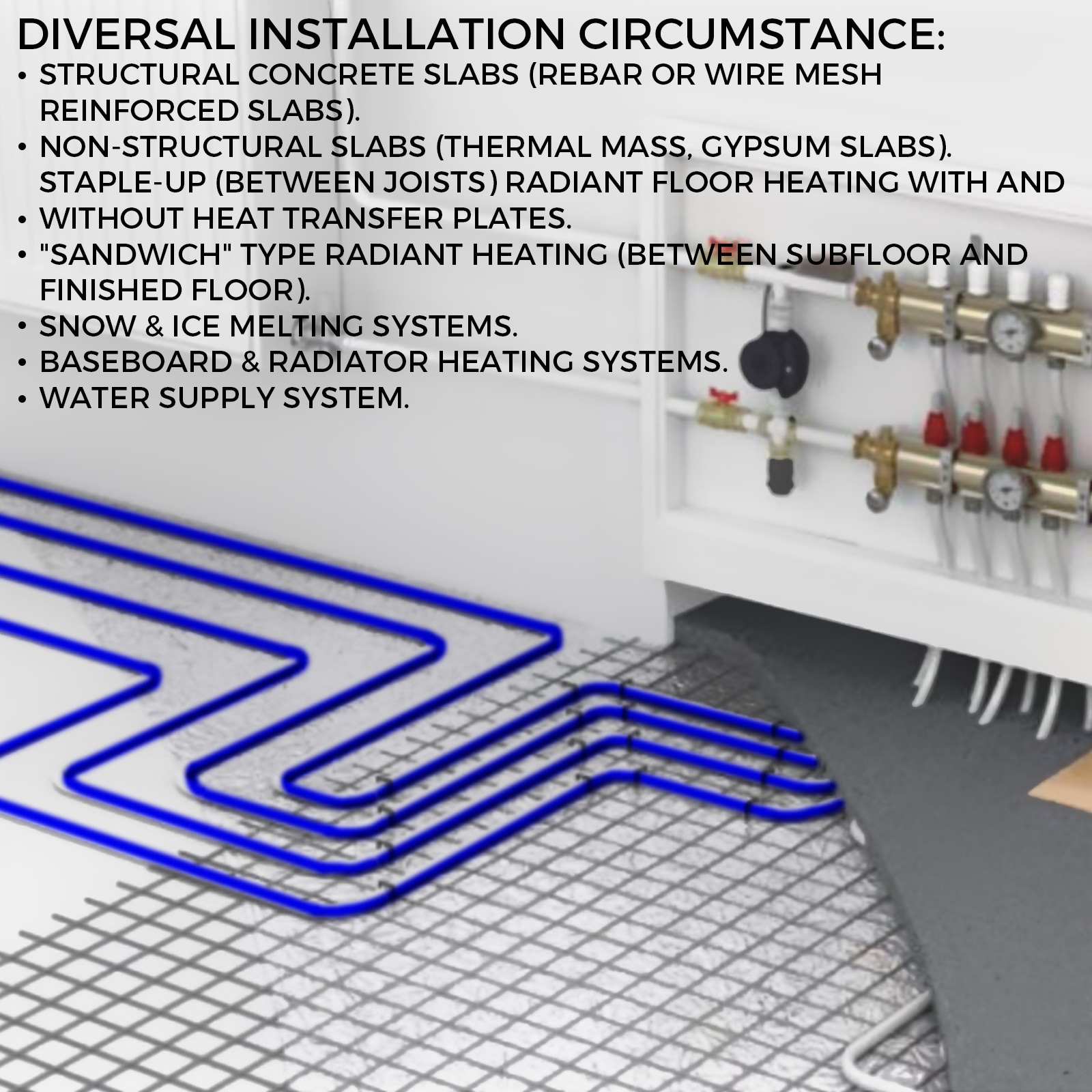 VEVOR 3/4in 300FT PEX Potable Water Tubing Pipe Non-Barrier Hose for ...