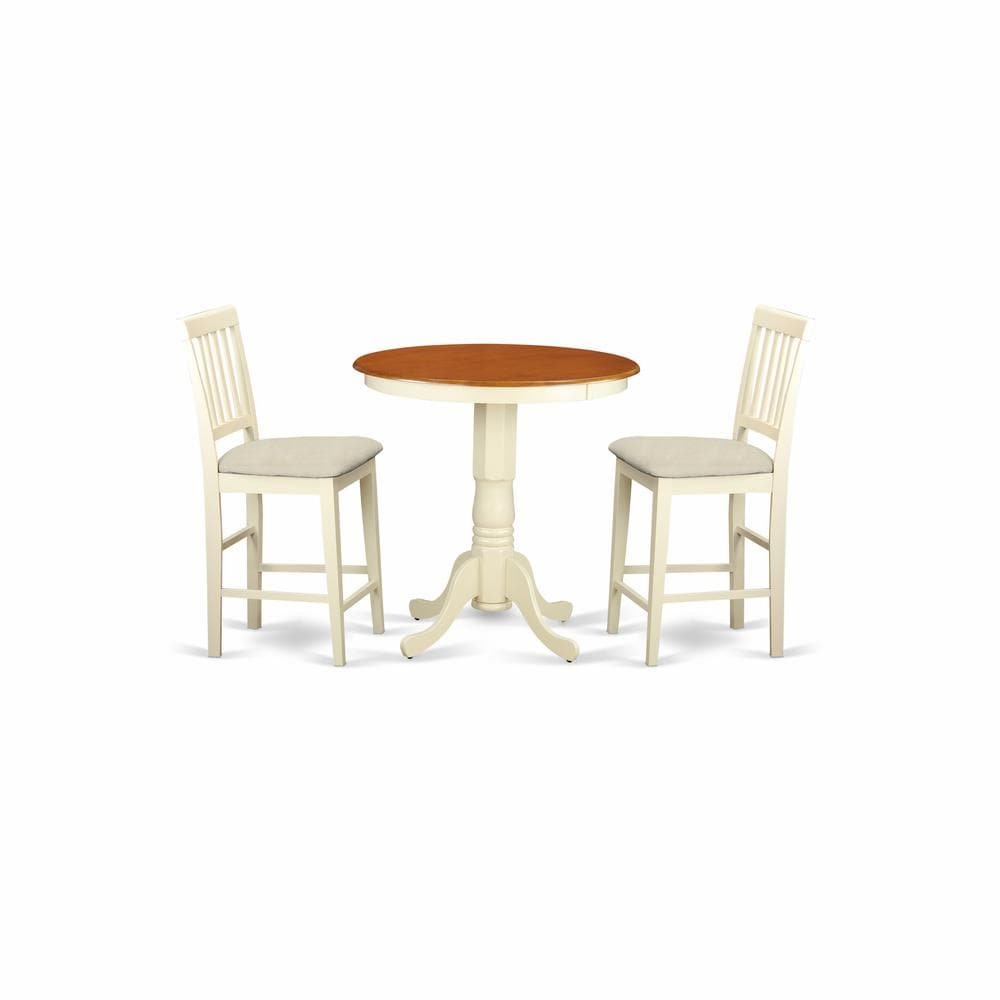 East West Furniture 3 Pcpub Table set high top Table and 2 dinette ...