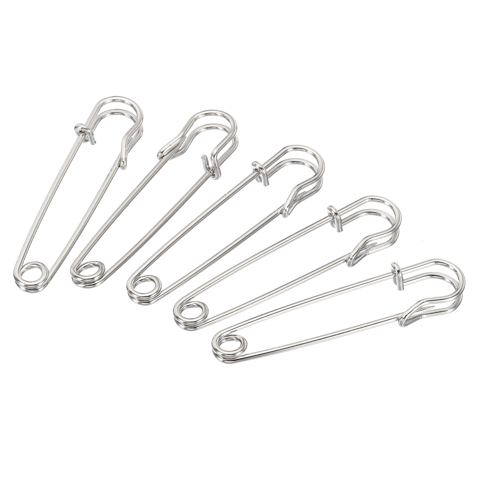 Unique Bargains Safety Pins 2.76 Inch Large Metal Sewing Pins for ...
